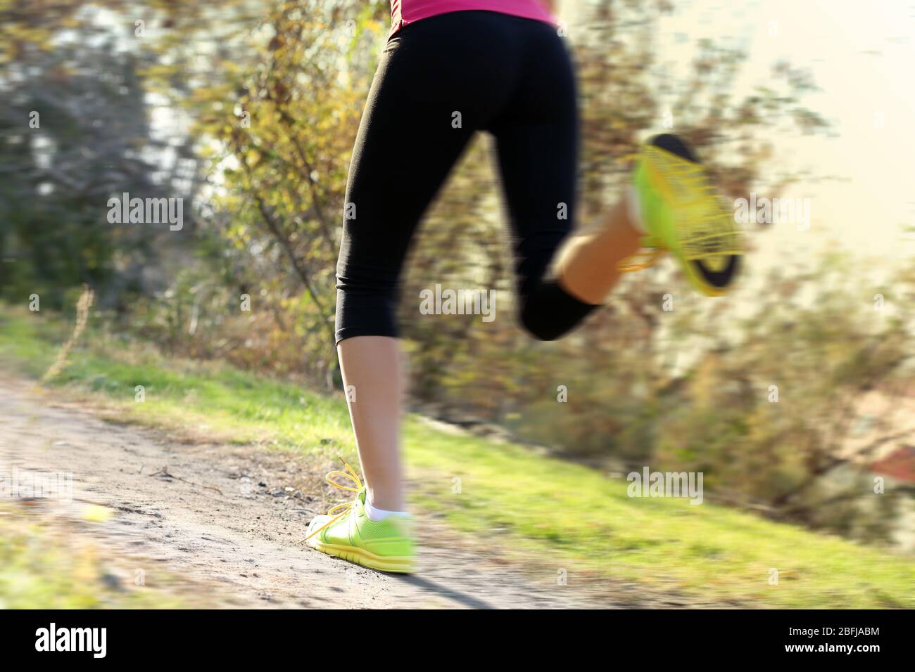 Female runner feet light hi-res stock photography and images - Alamy
