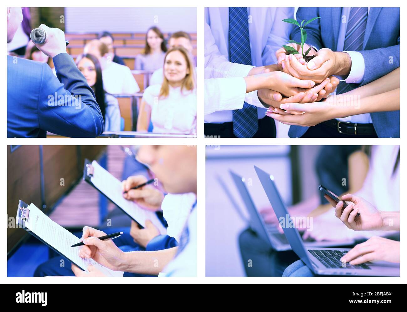 Collage of business photos Stock Photo - Alamy