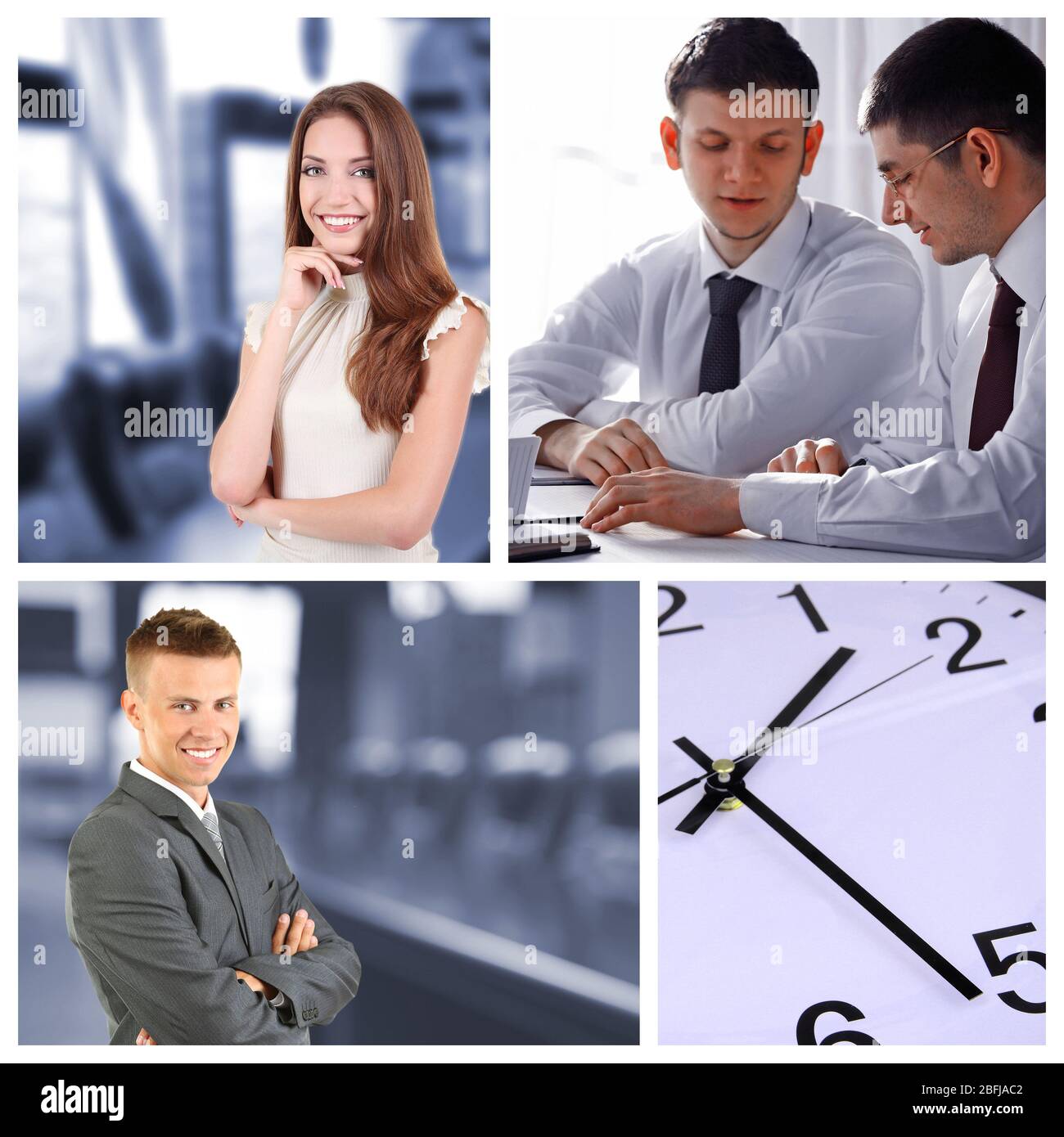 Collage of business photos Stock Photo - Alamy