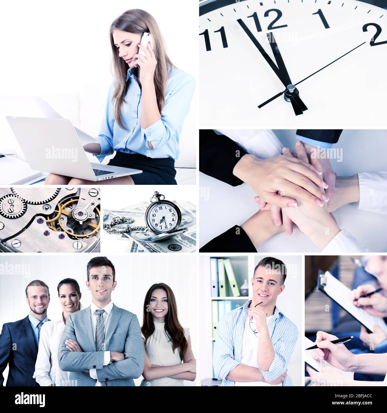 Collage of business photos Stock Photo - Alamy