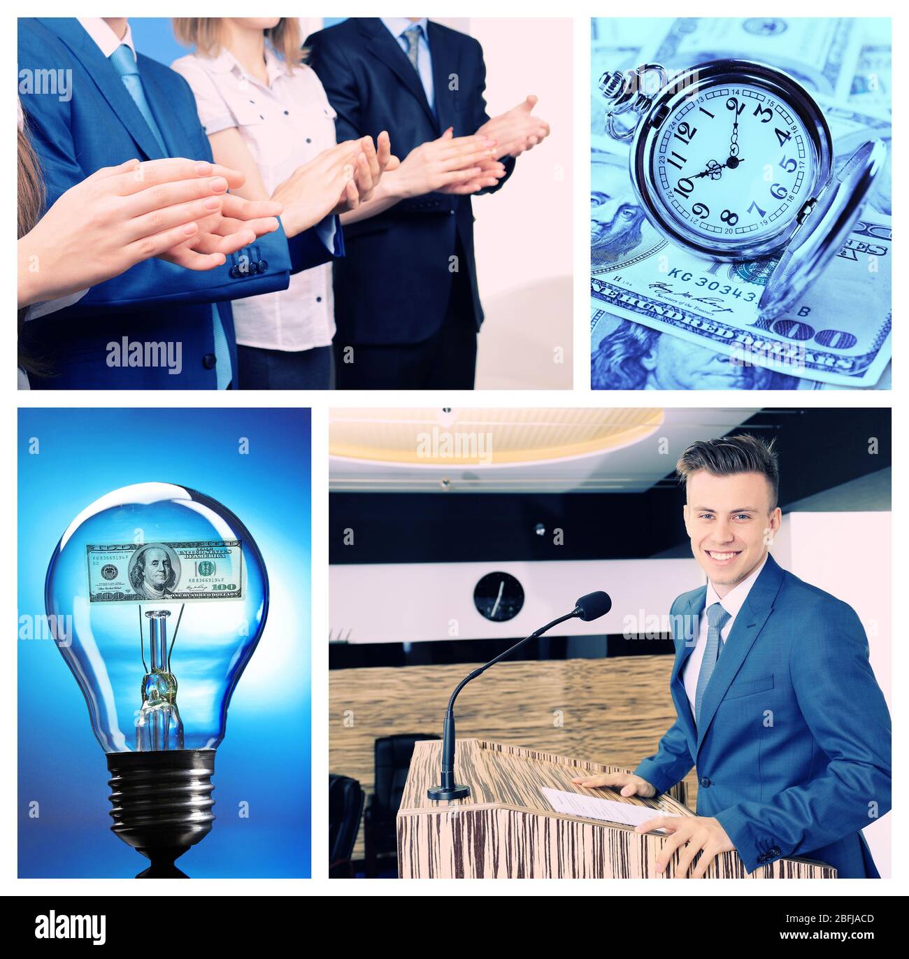 Collage of business photos Stock Photo - Alamy