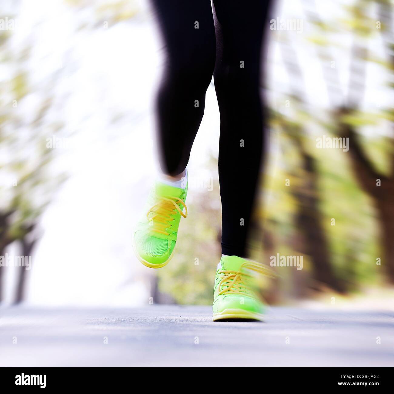 Female runner feet light hi-res stock photography and images - Alamy