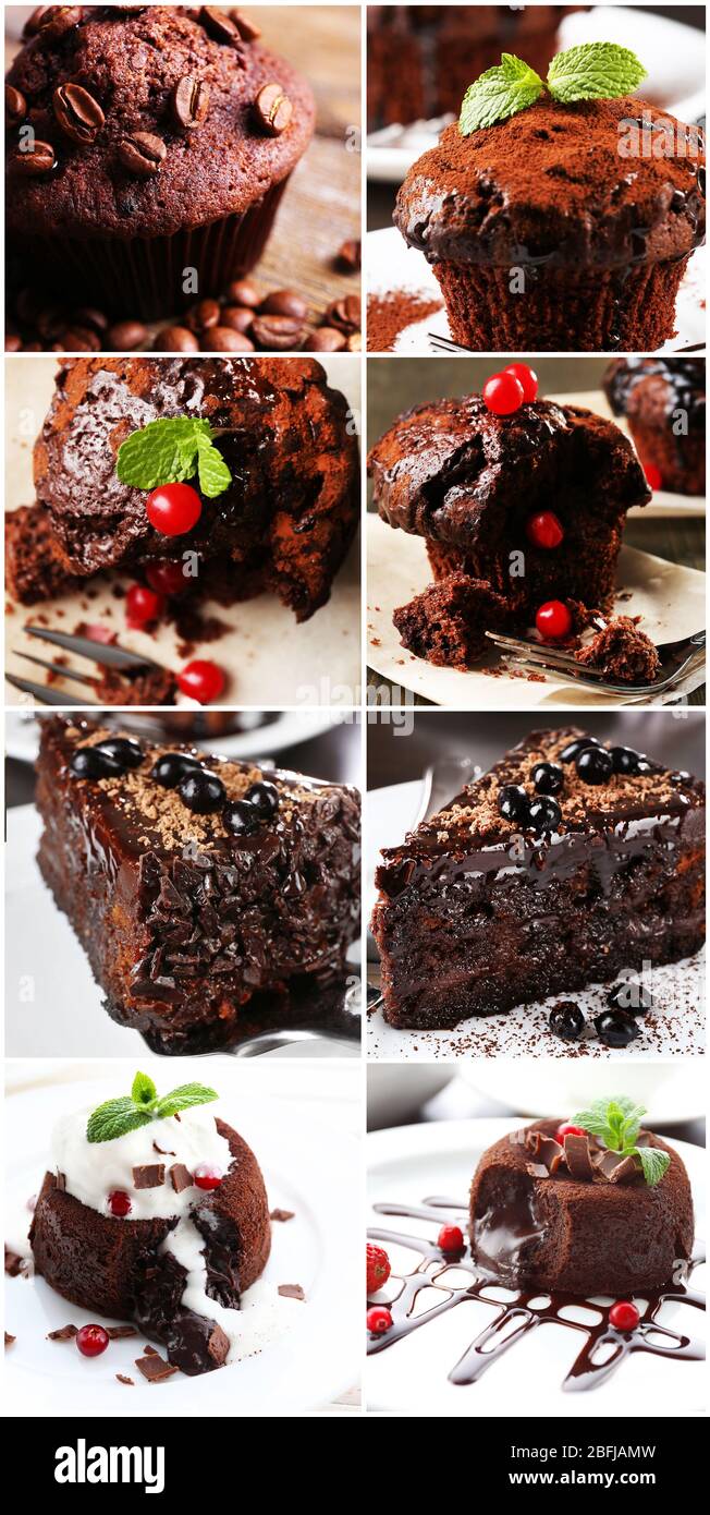 Cake piece chocolate fondant Cut Out Stock Images & Pictures - Alamy