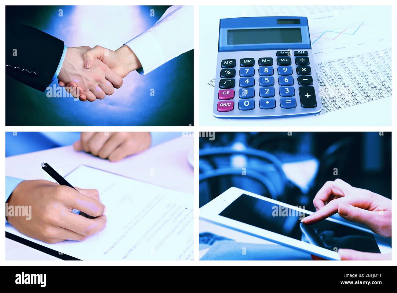 Collage of business photos Stock Photo - Alamy