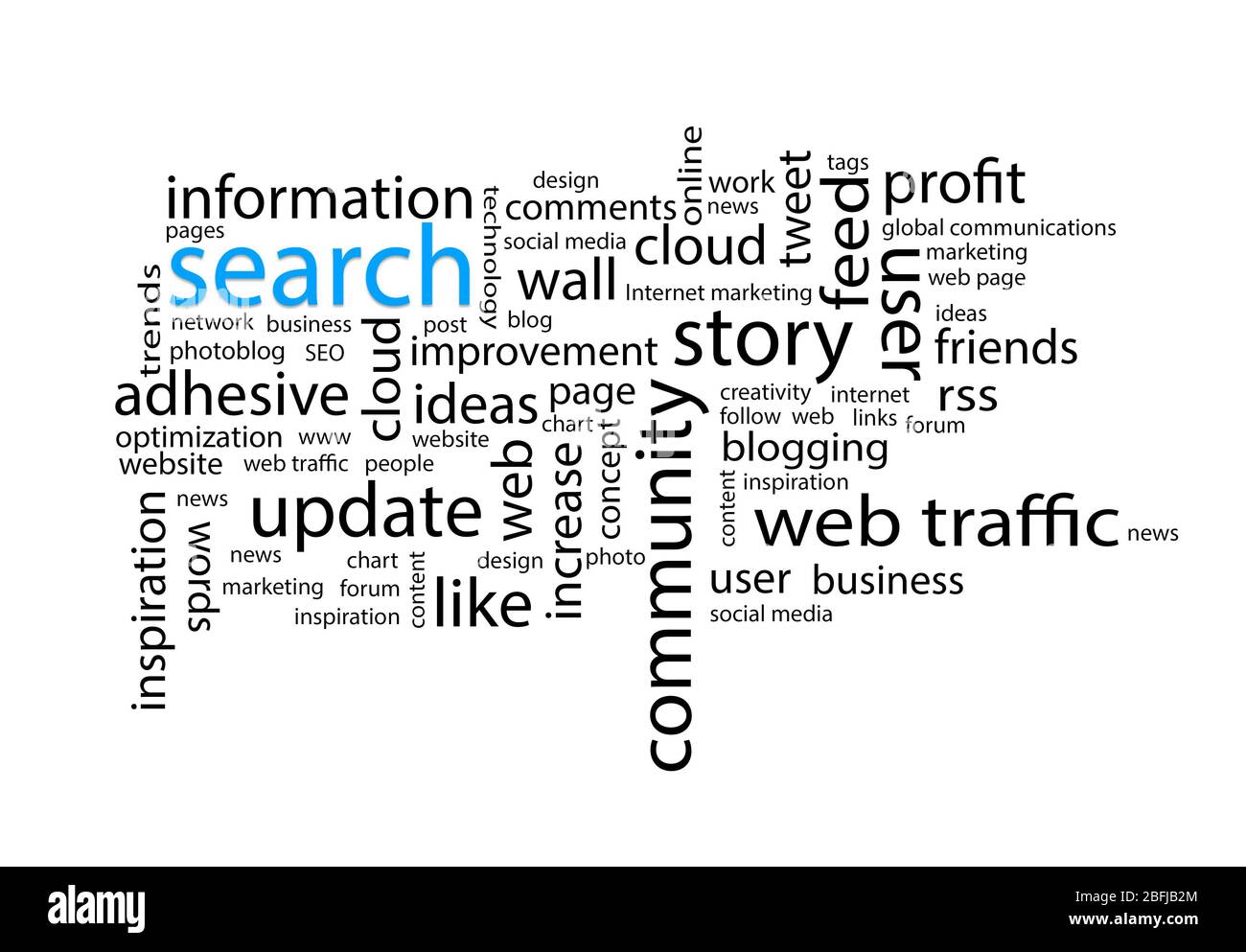 Word cloud. Search concept Stock Photo - Alamy