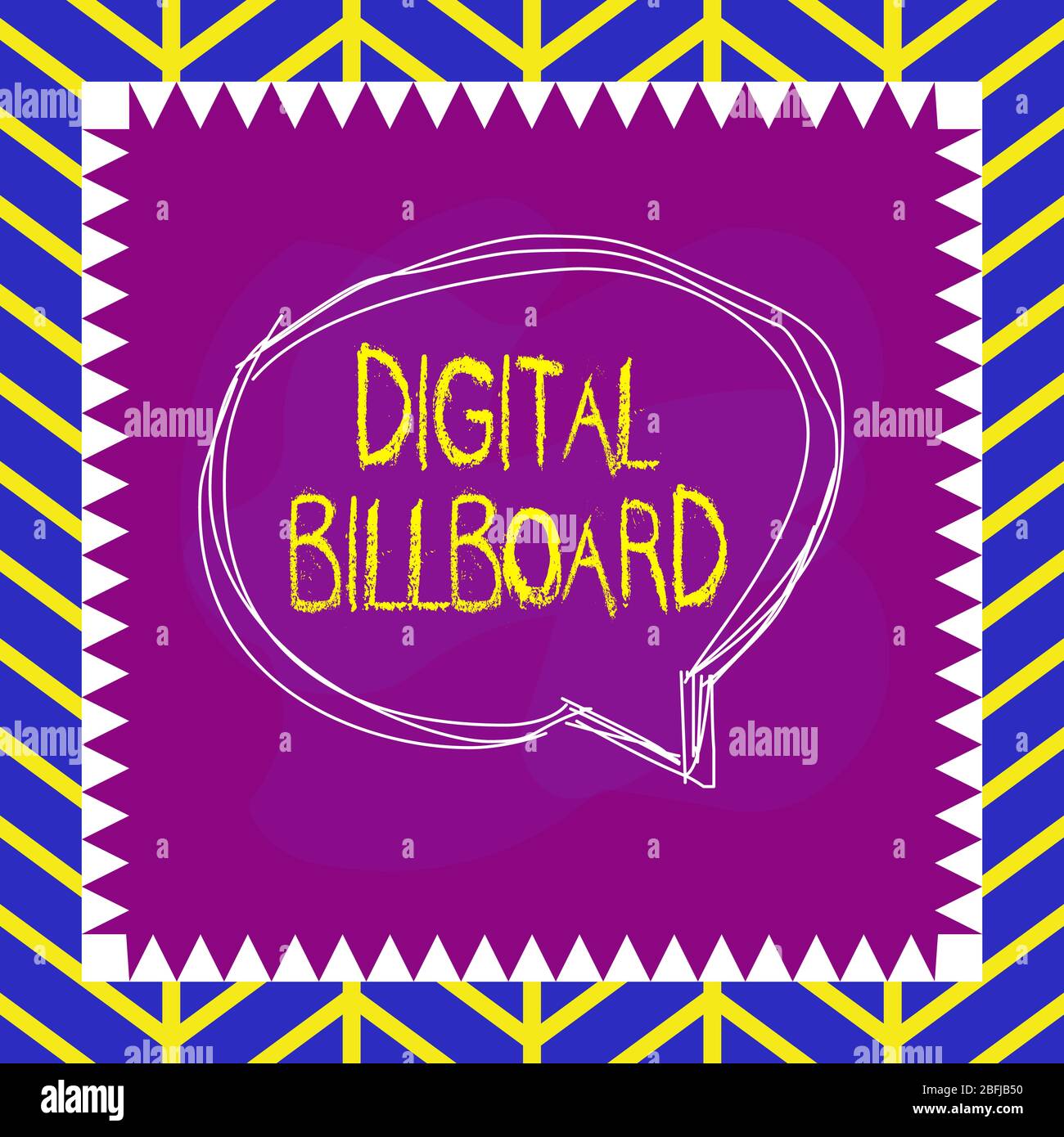 Handwriting text writing Digital Billboard. Conceptual photo billboard ...