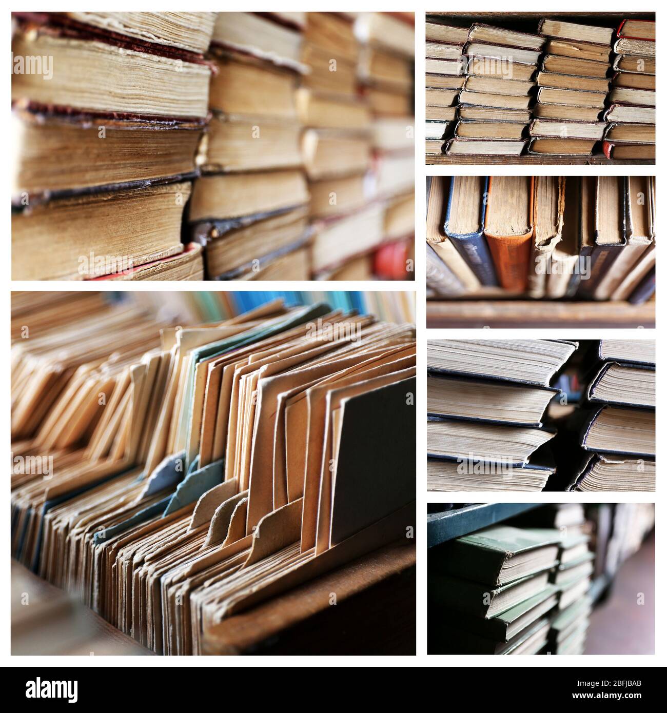 Stack many different hardcover Cut Out Stock Images & Pictures - Alamy