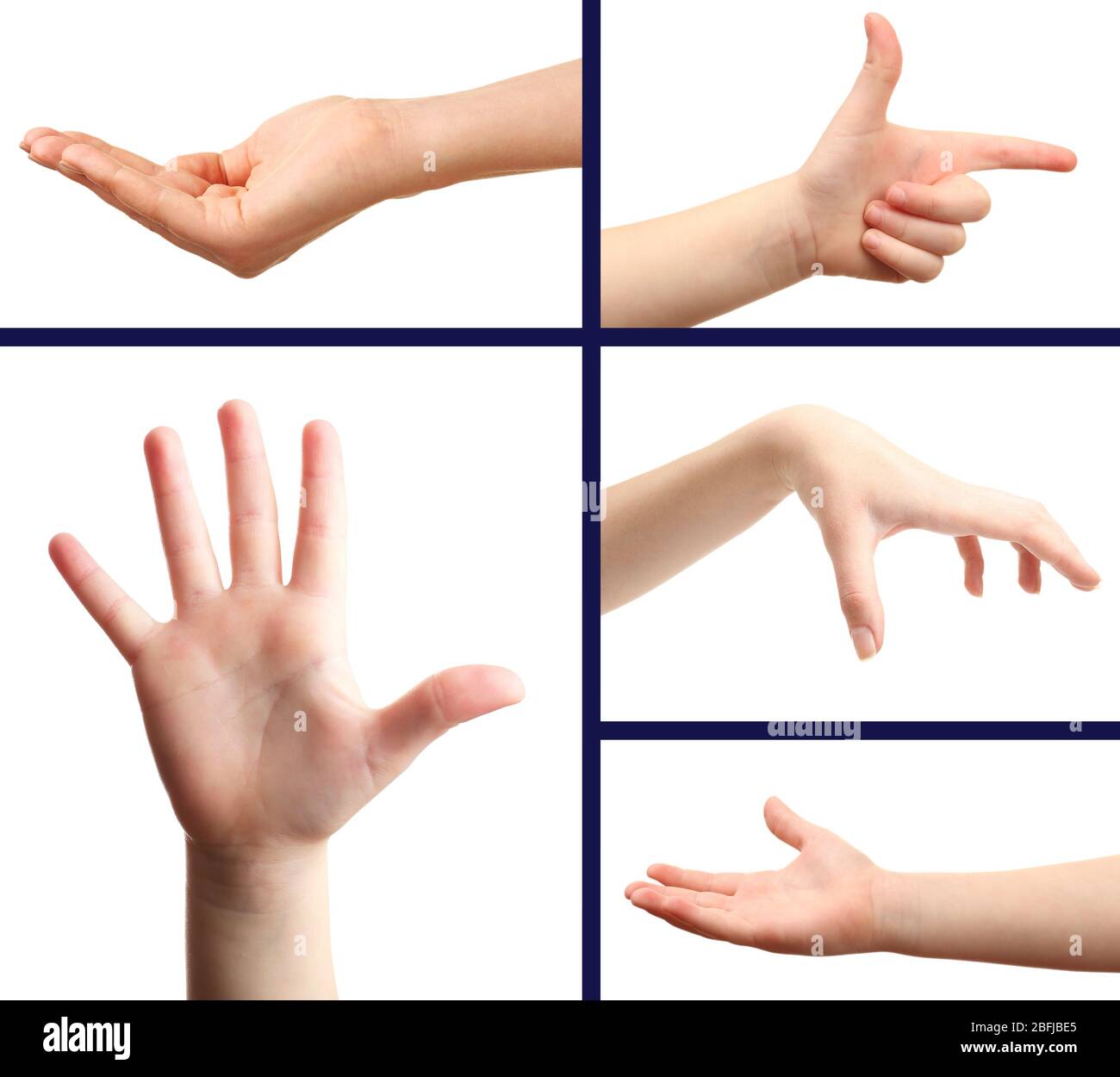 Collage of hand gestures Stock Photo - Alamy