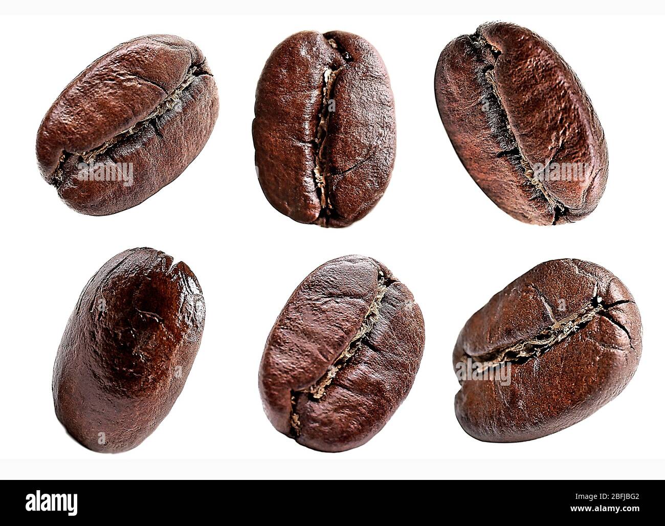 Coffee beans isolated on white Stock Photo - Alamy