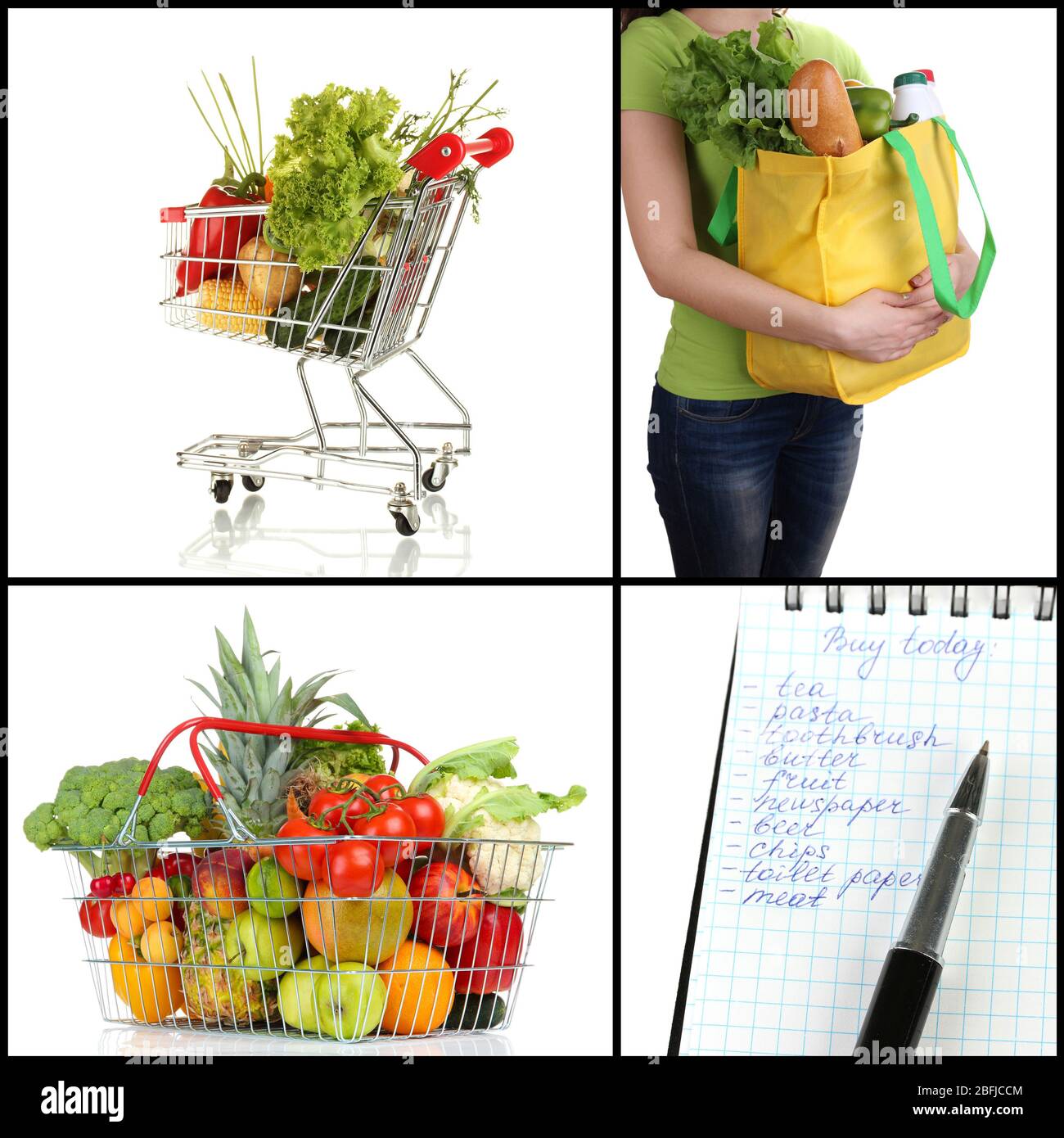 Shopping collage hi-res stock photography and images - Alamy