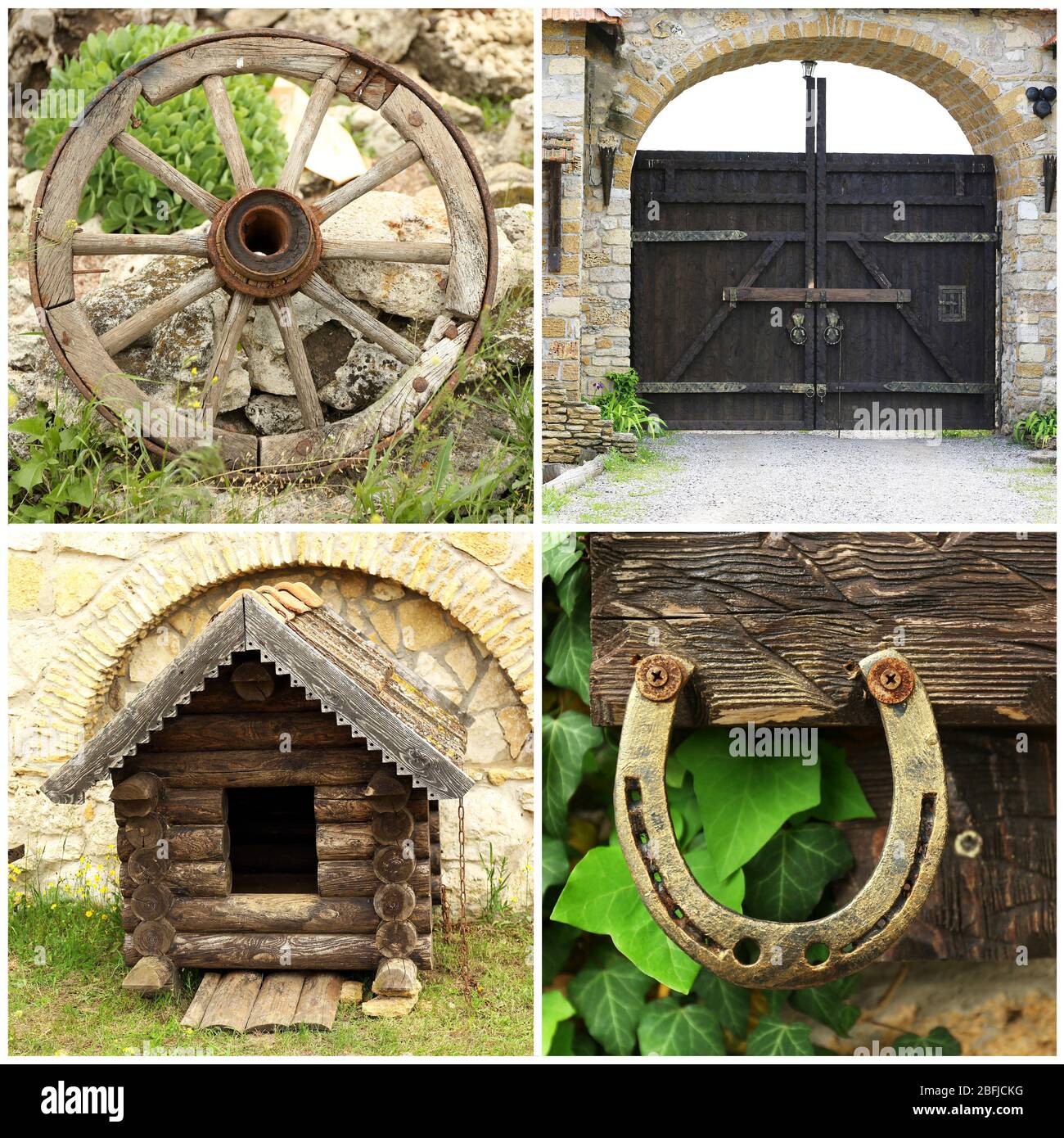 Countryside farm land fence Cut Out Stock Images & Pictures - Alamy