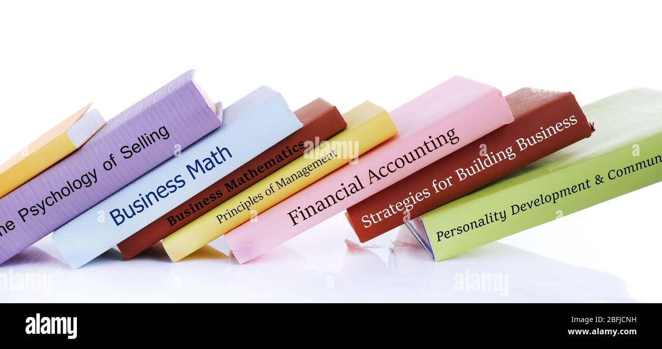 Falling books isolated on white Stock Photo - Alamy