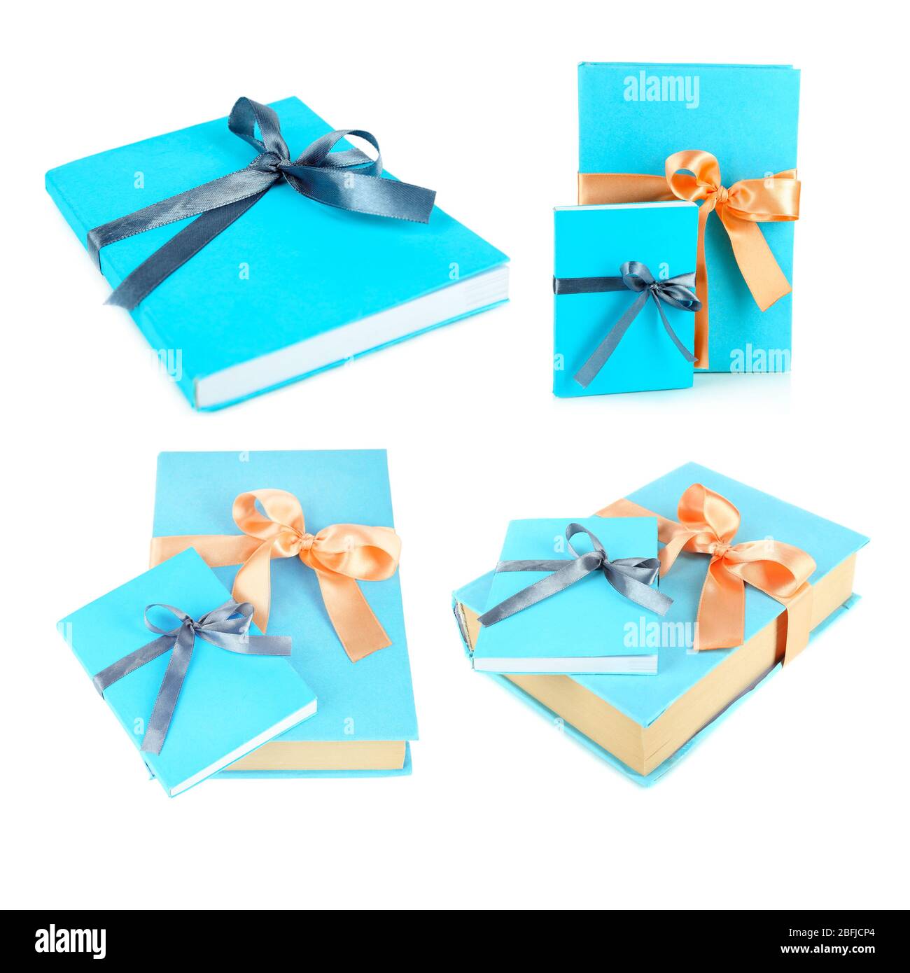 Books wrapped in ribbon hi-res stock photography and images - Alamy