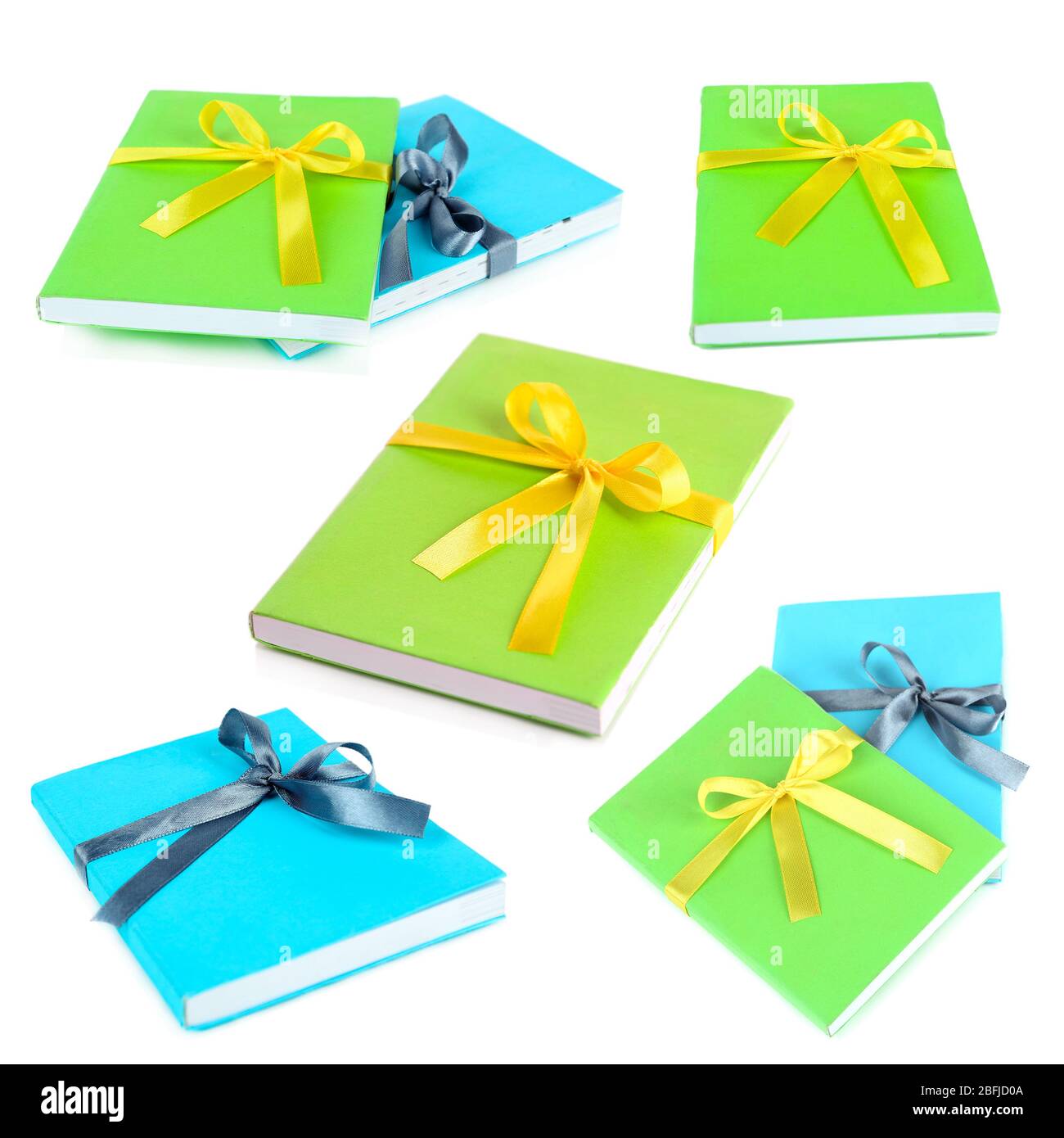 Books wrapped in ribbon hi-res stock photography and images - Alamy