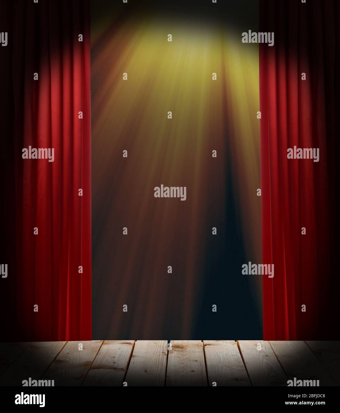 Empty stage before concert Stock Photo - Alamy