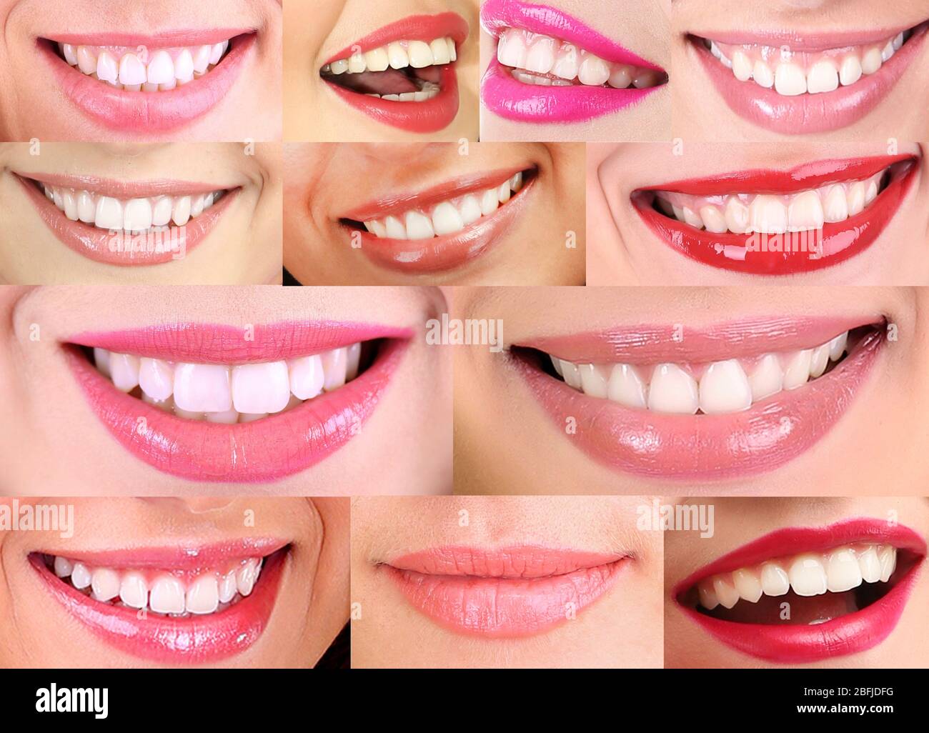 People smiles collage Stock Photo - Alamy