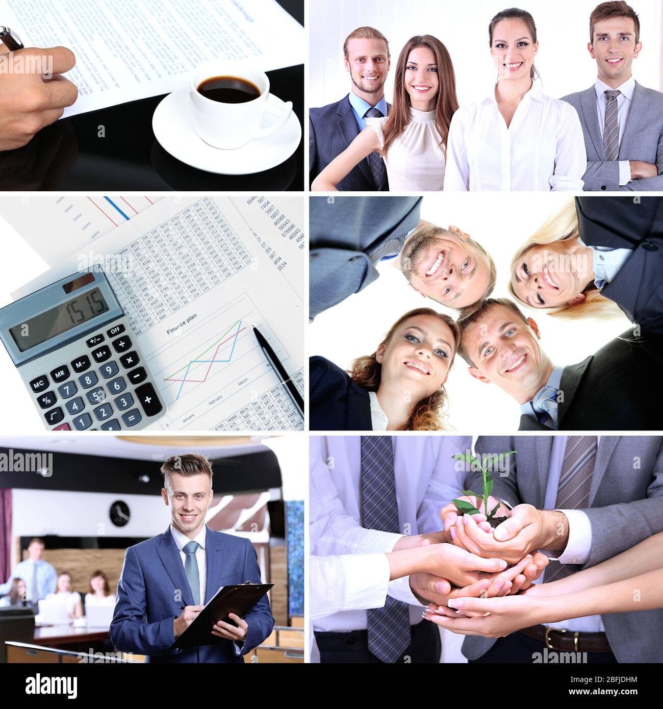 Collage of business photos Stock Photo - Alamy