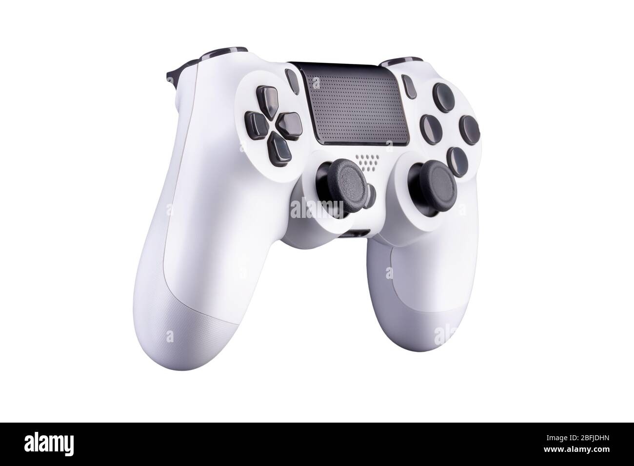 White video game joystick gamepad isolated on a white background Stock ...