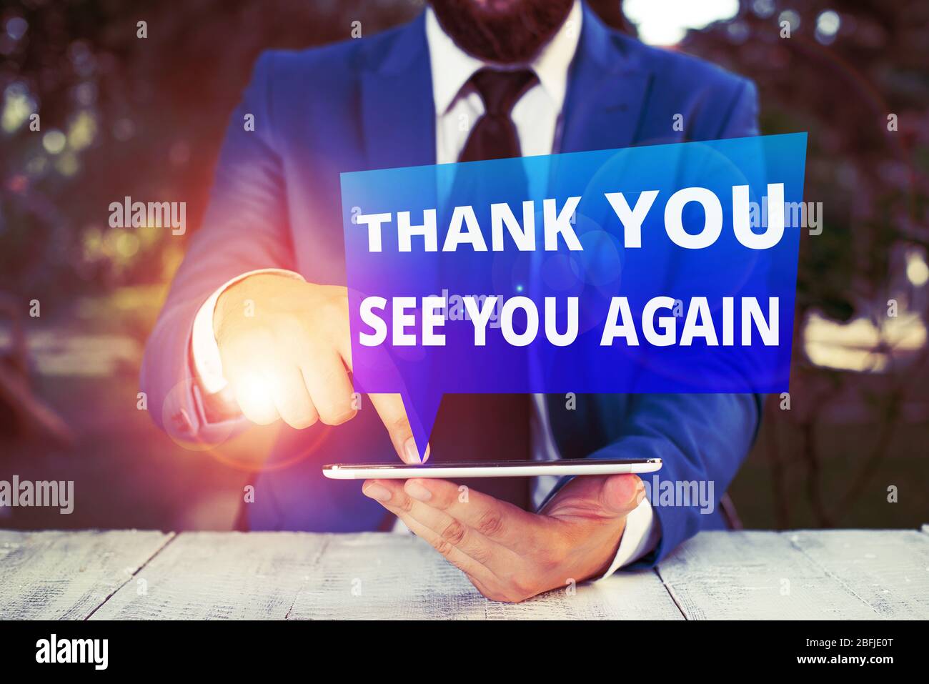 Text sign showing Thank You See You Again. Business photo showcasing ...
