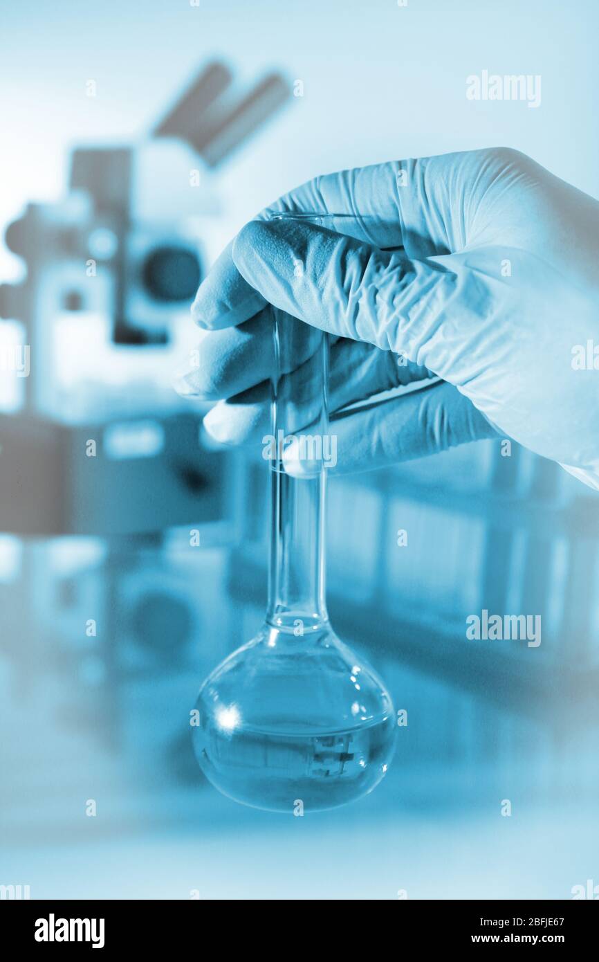 Male scientist with water sample hi-res stock photography and images ...