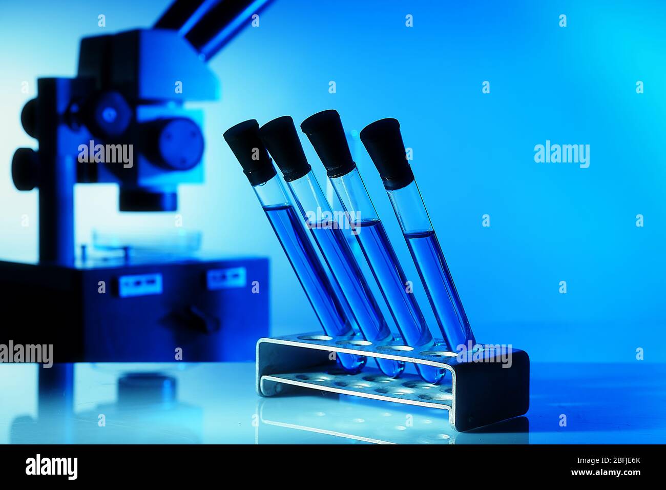 Test tubes in laboratory Stock Photo - Alamy