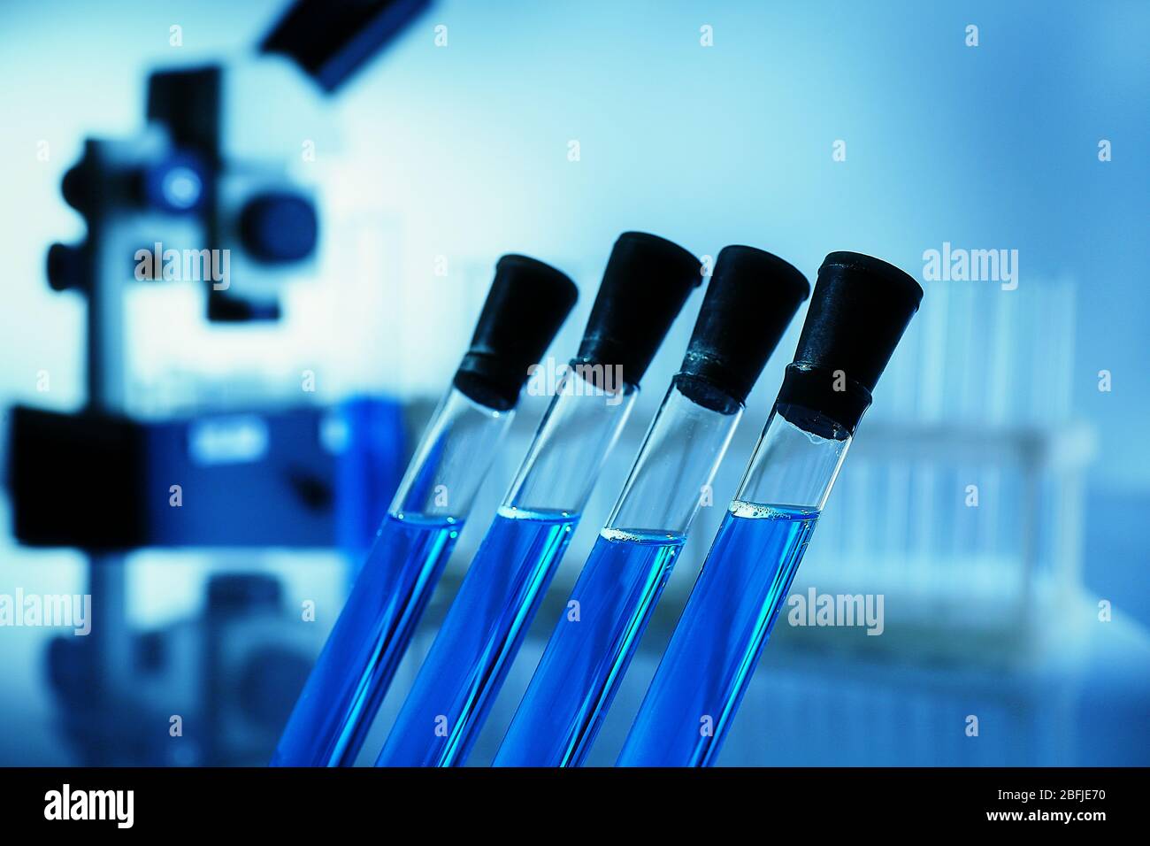 Test tubes in laboratory Stock Photo - Alamy