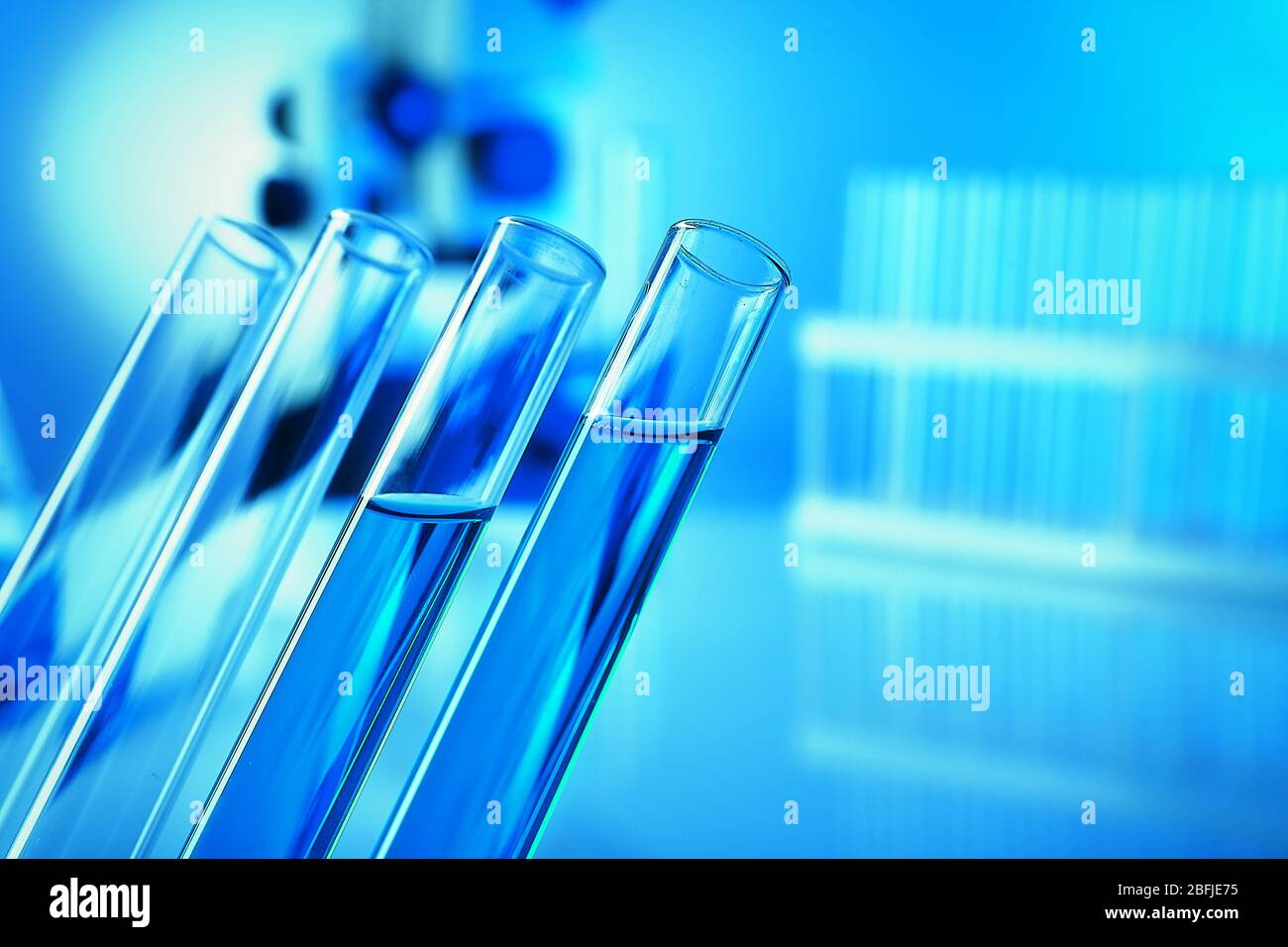 Test tubes in laboratory Stock Photo - Alamy