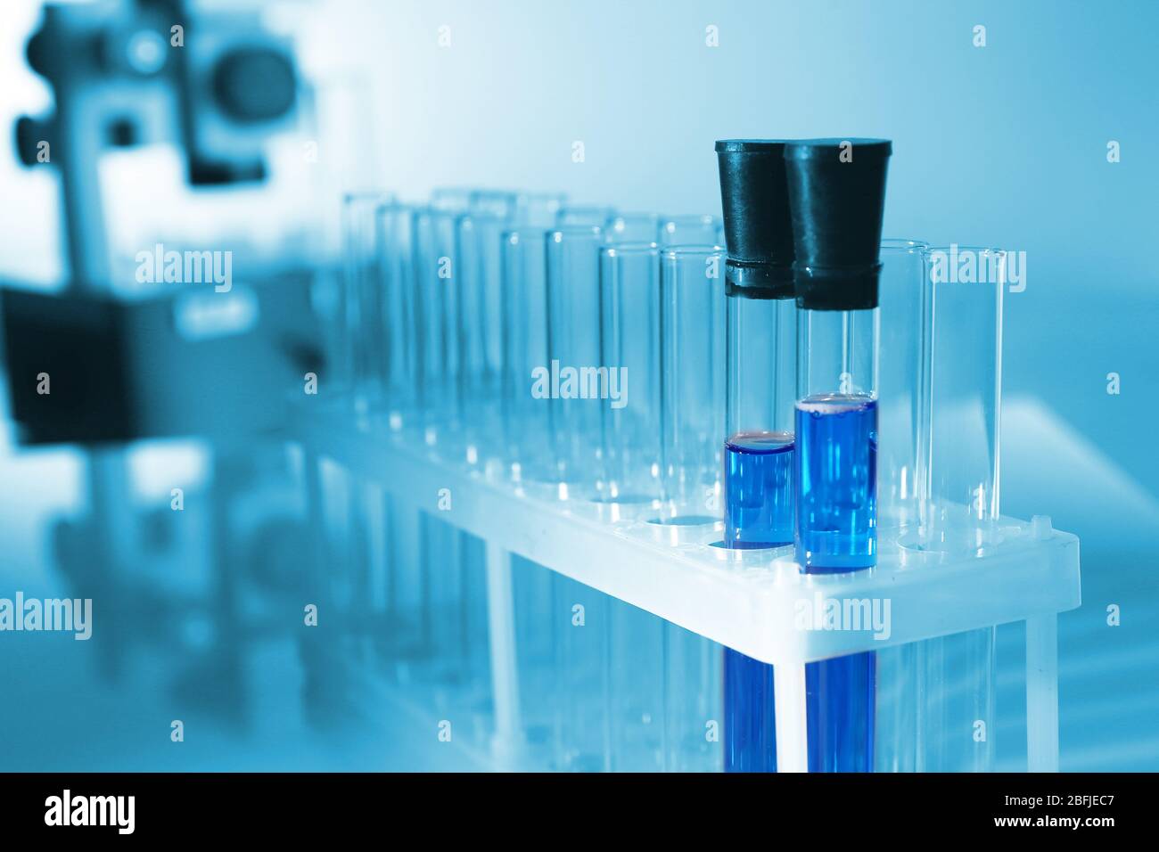 Test tubes in laboratory Stock Photo - Alamy