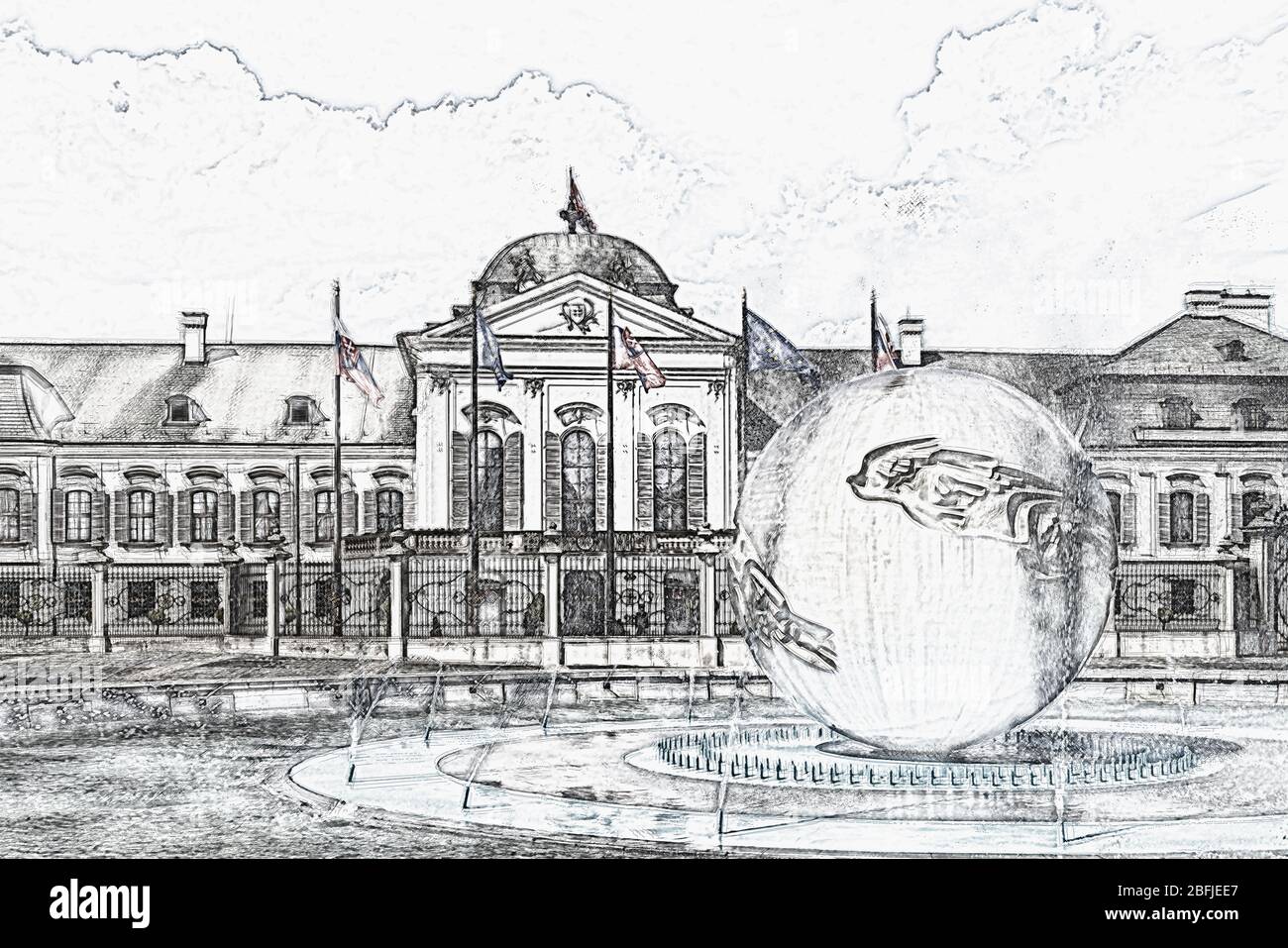 Rococo architecture sketch hi-res stock photography and images - Alamy