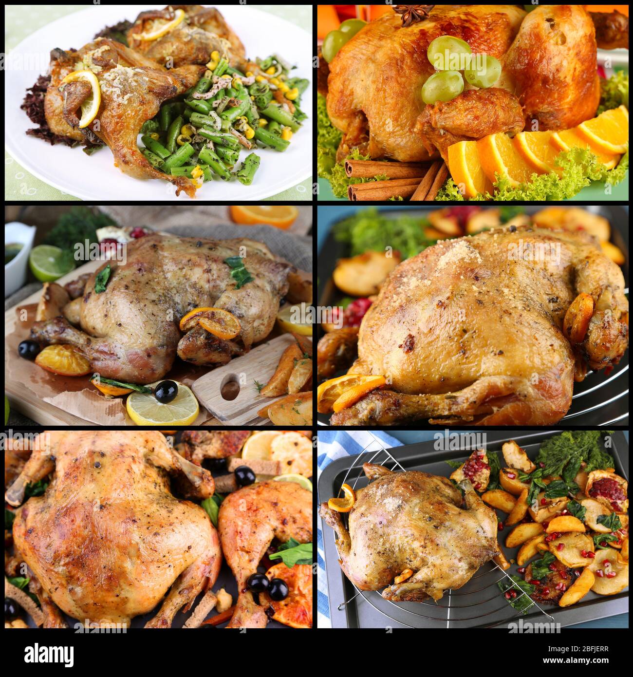Collage of various meals with meat Stock Photo - Alamy