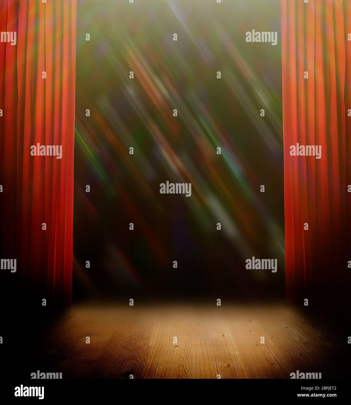 Empty stage before performance Stock Photo - Alamy