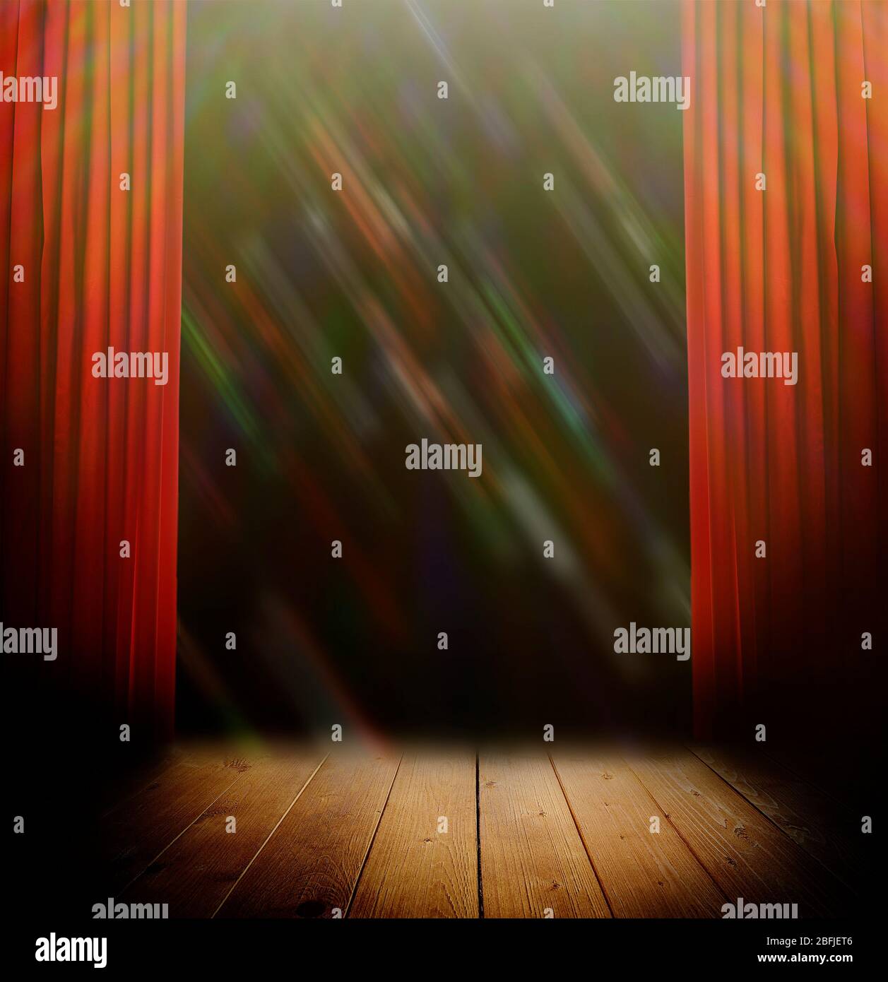 Empty stage before performance Stock Photo - Alamy