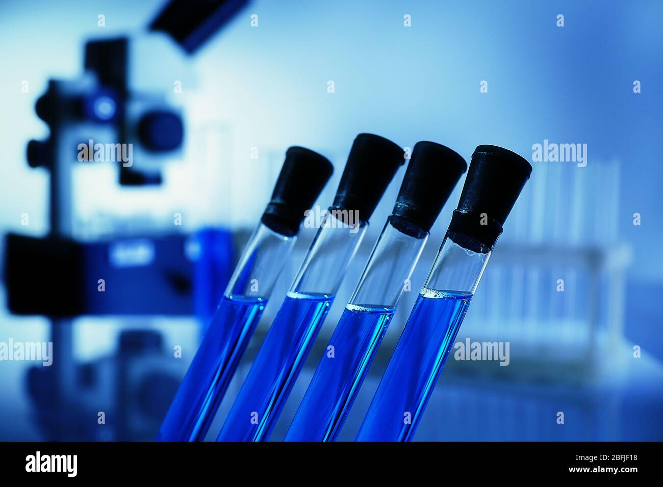 Test tubes in laboratory Stock Photo - Alamy