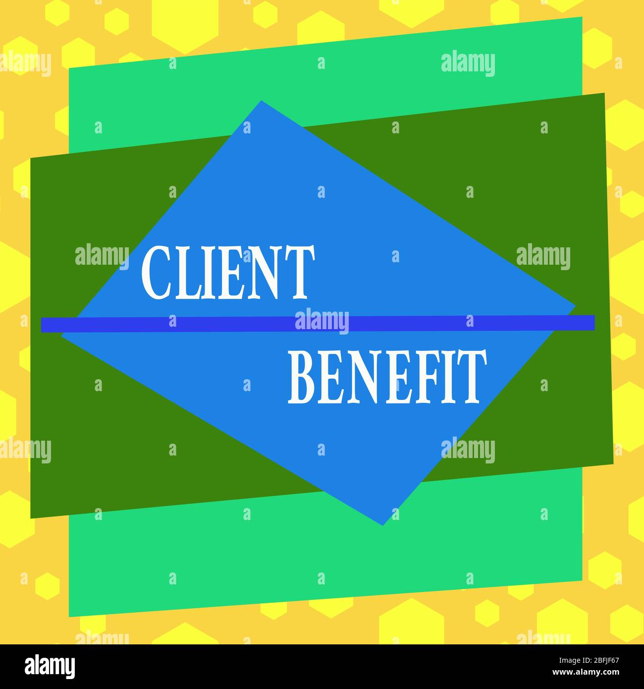 Conceptual hand writing showing Client Benefit. Concept meaning The ...