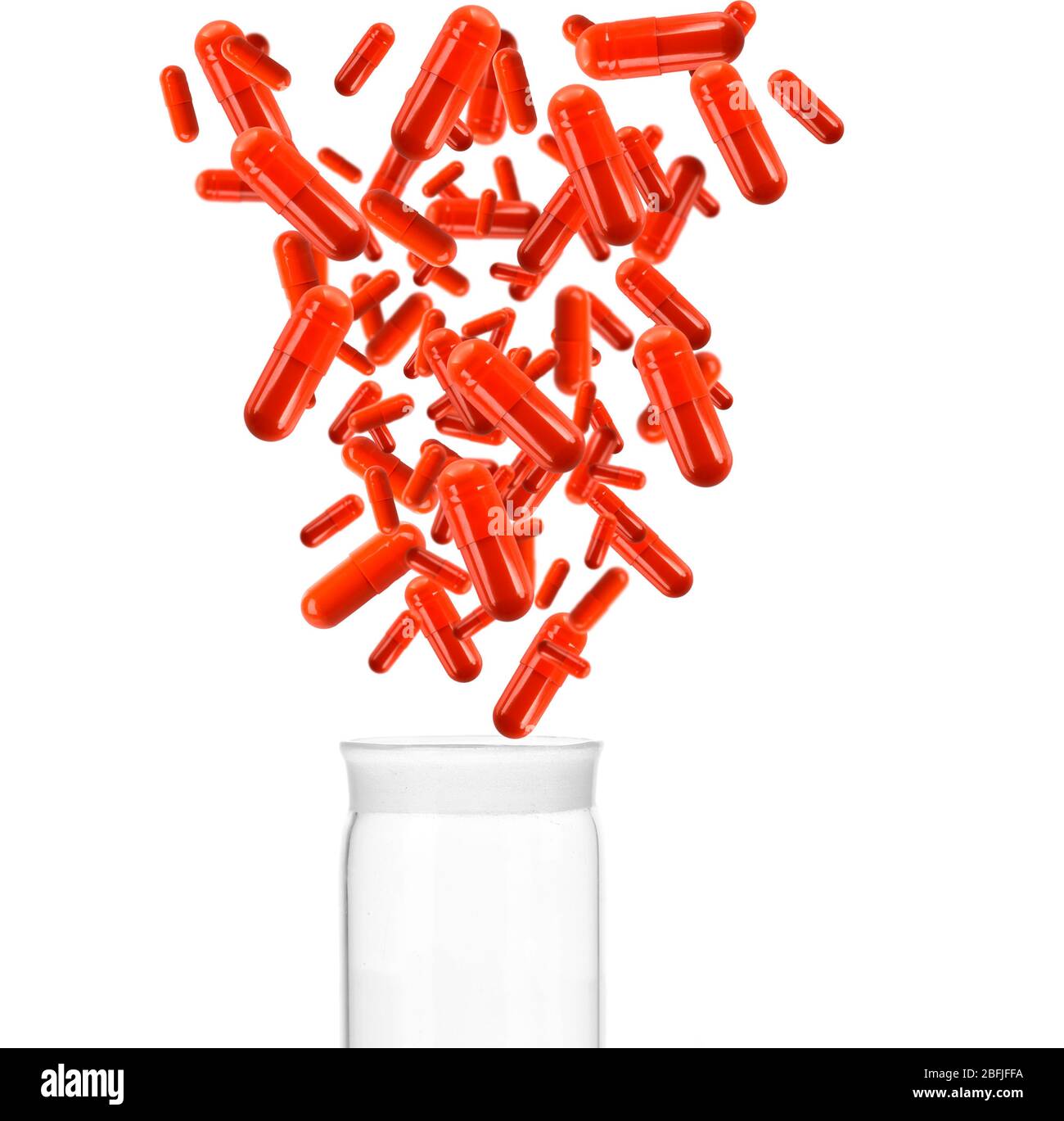 Pills falling transparent hi-res stock photography and images - Alamy