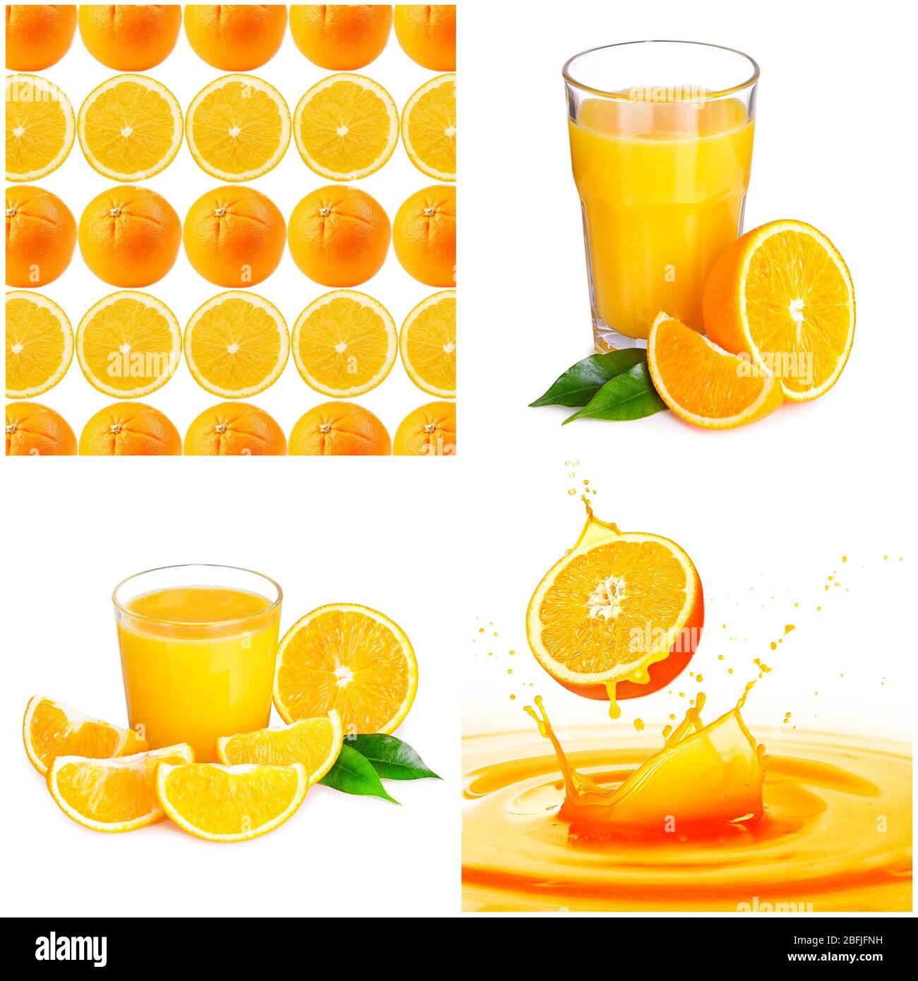 Collage of images with orange Stock Photo - Alamy
