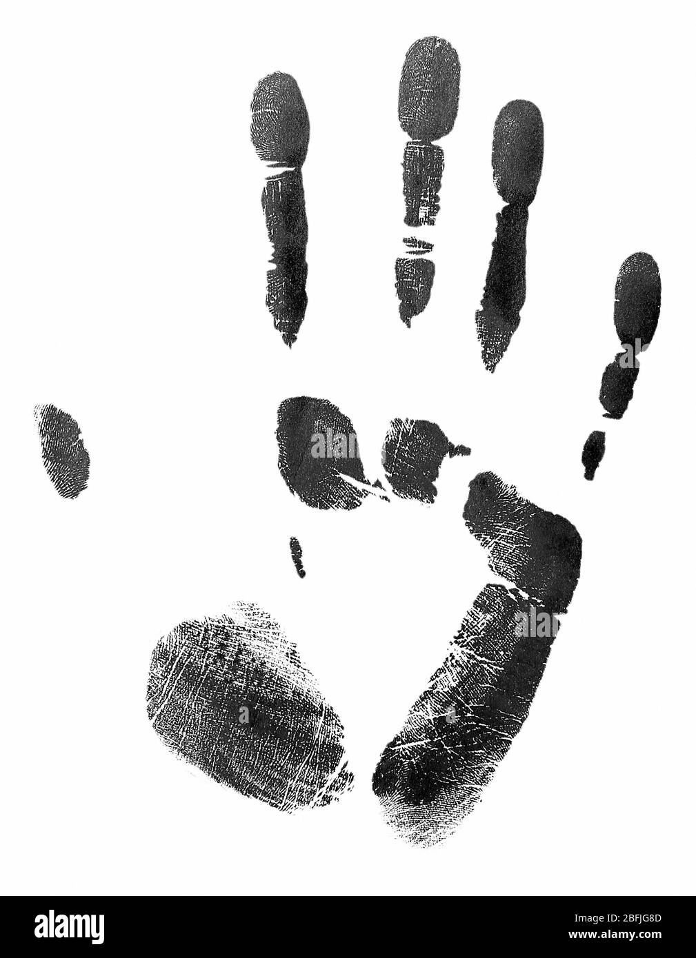 Fingerprint icon black on Cut Out Stock Images & Pictures - Alamy