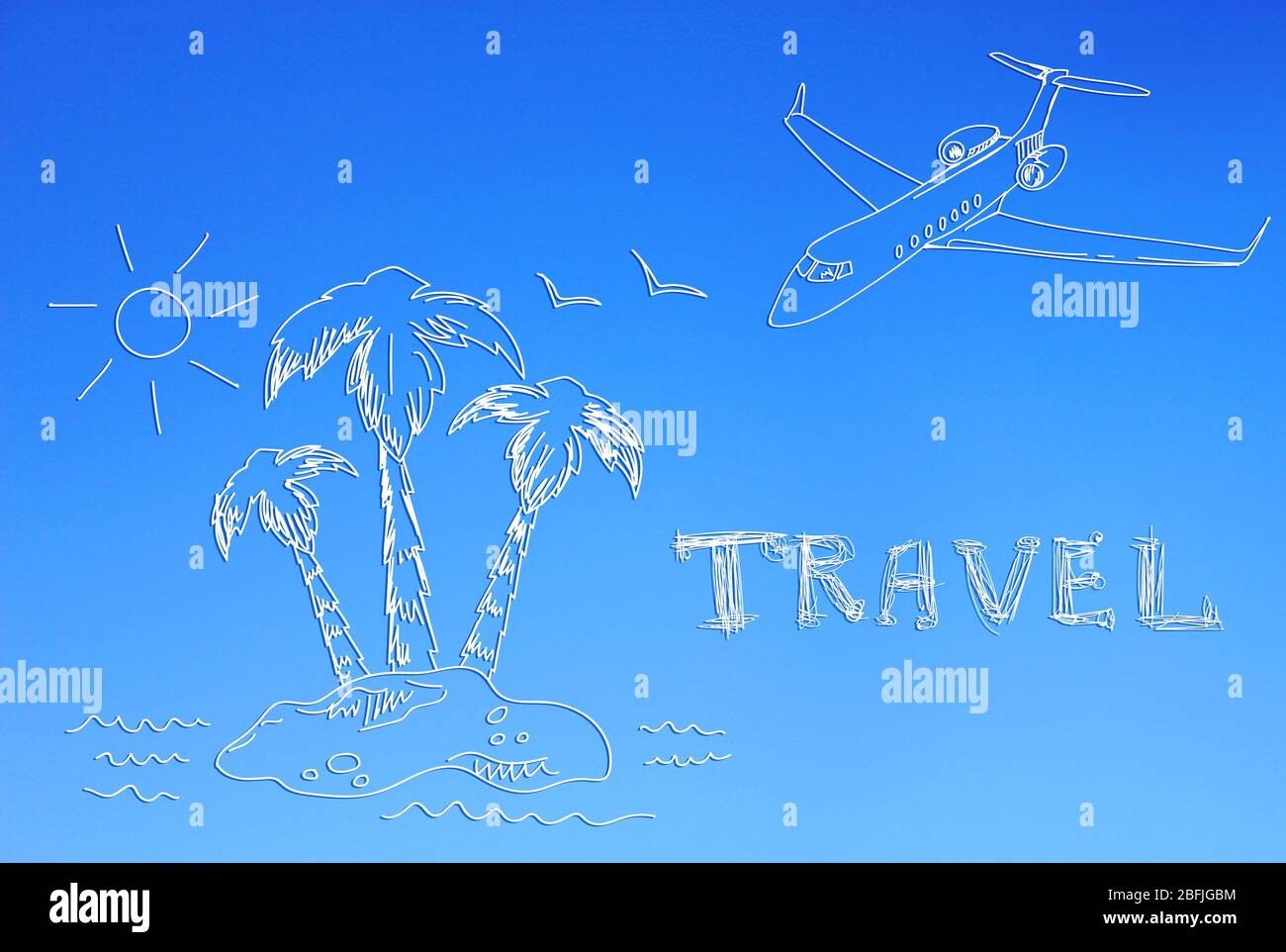 Sky writing plane hi-res stock photography and images - Alamy