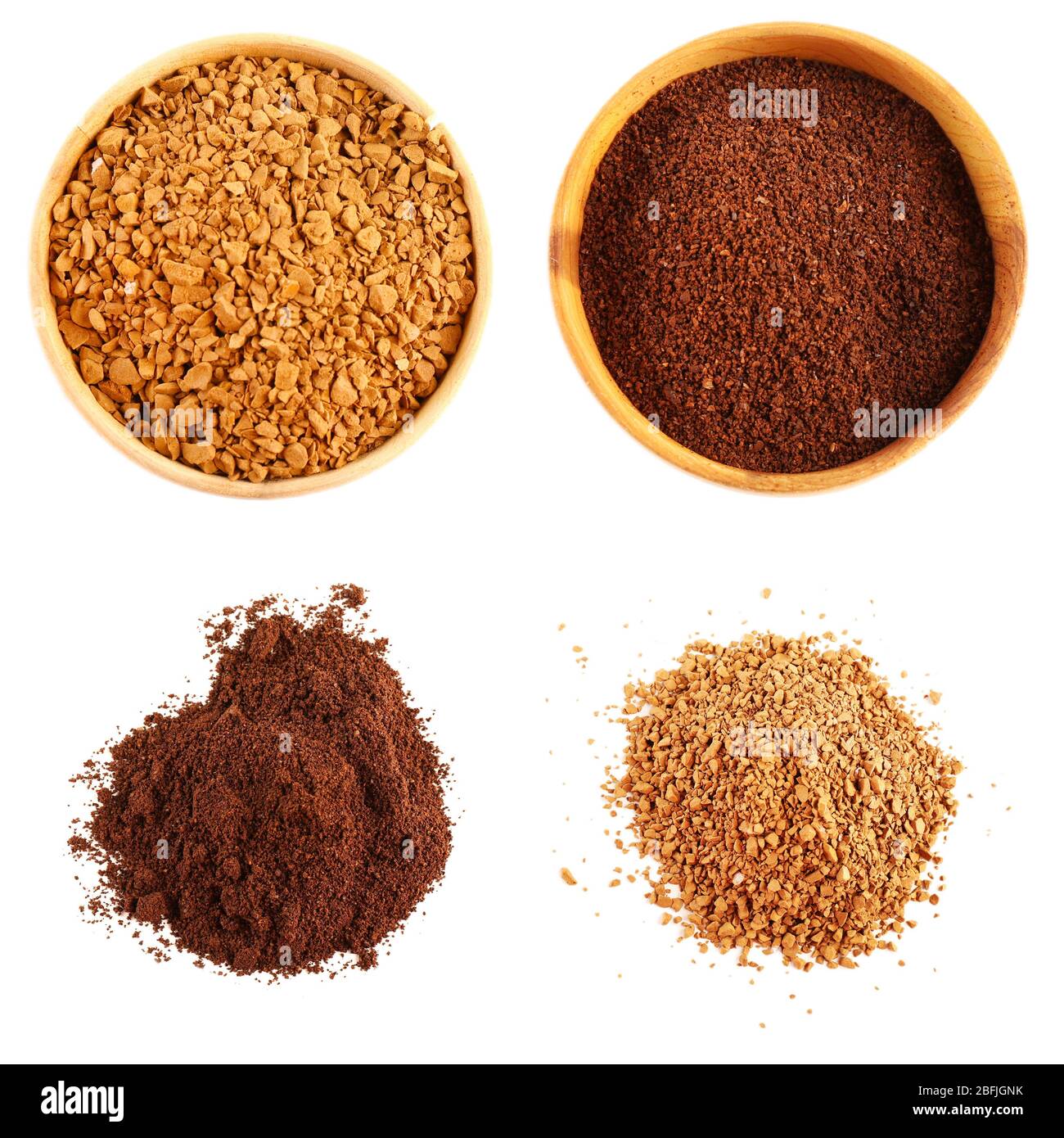 Different coffee beans isolated on white Stock Photo - Alamy