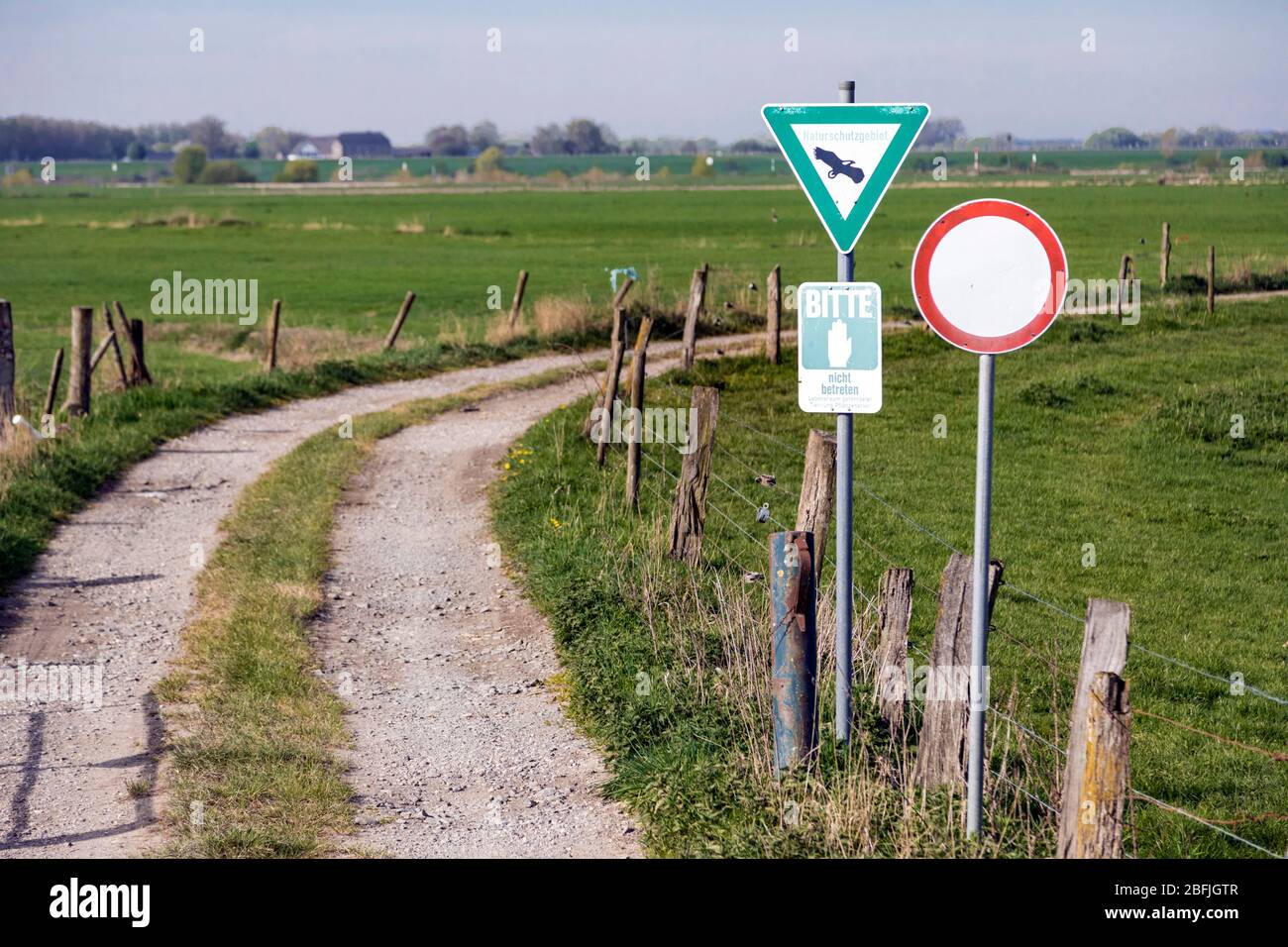 Nature reserve near Rees on the Lower Rhine: Please do not enter Stock ...
