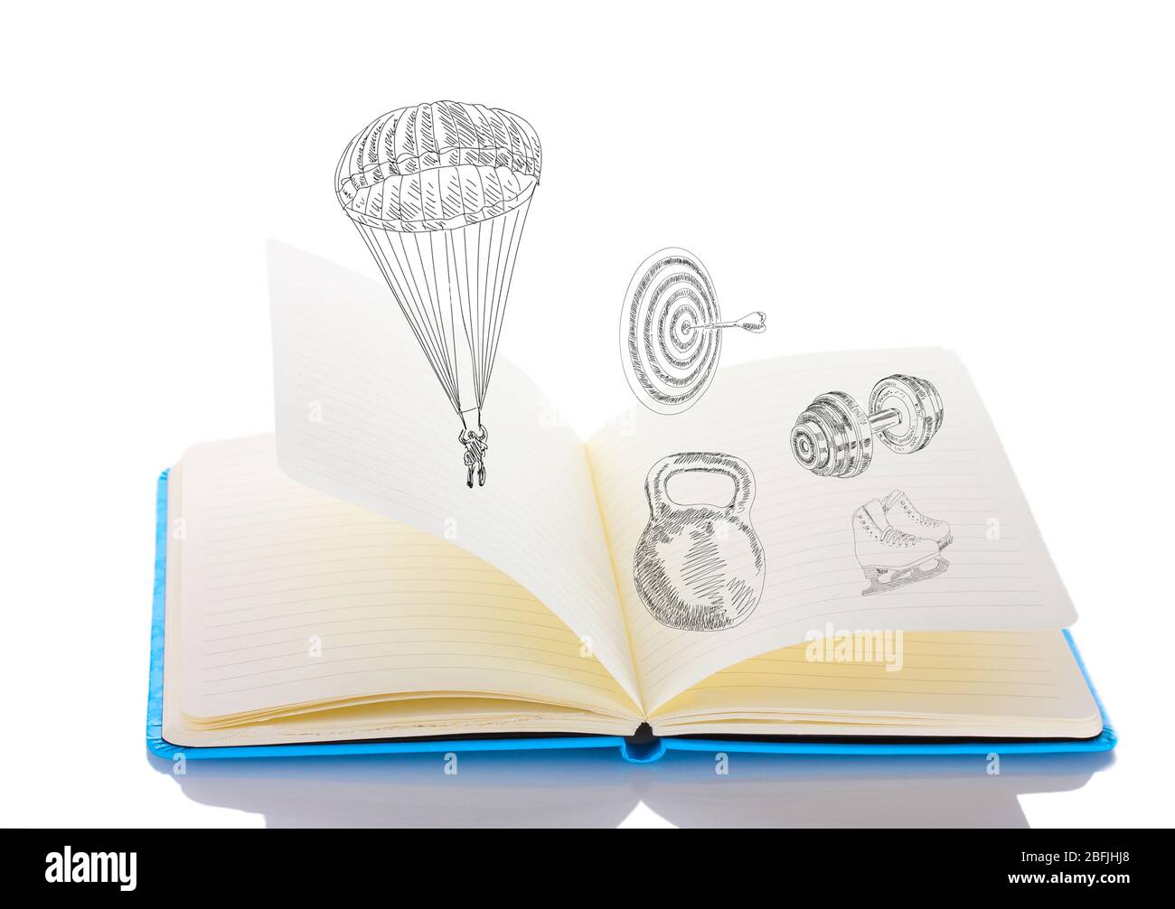 School notebook clipart hi-res stock photography and images - Alamy