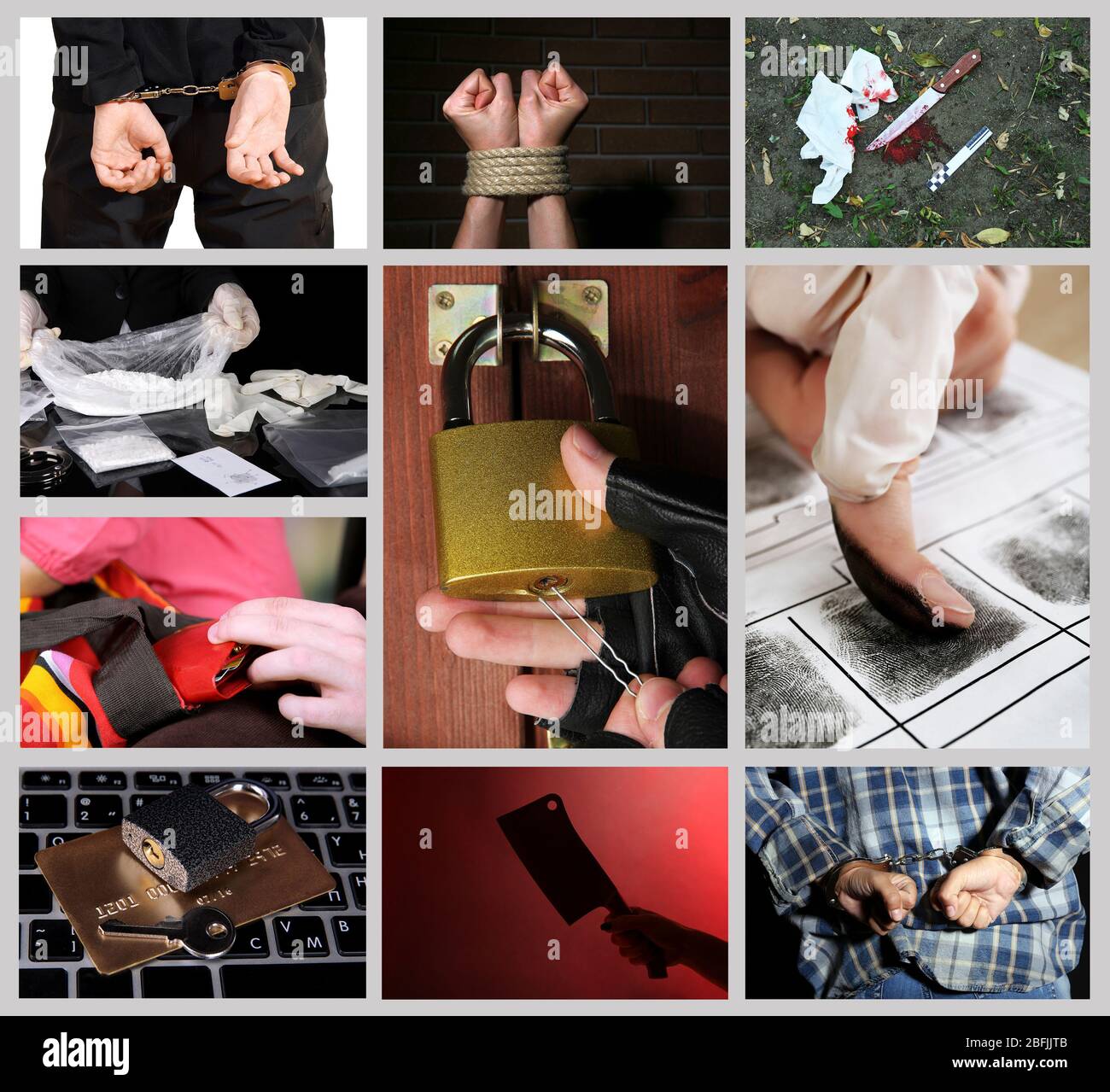 Crime collage hi-res stock photography and images - Alamy