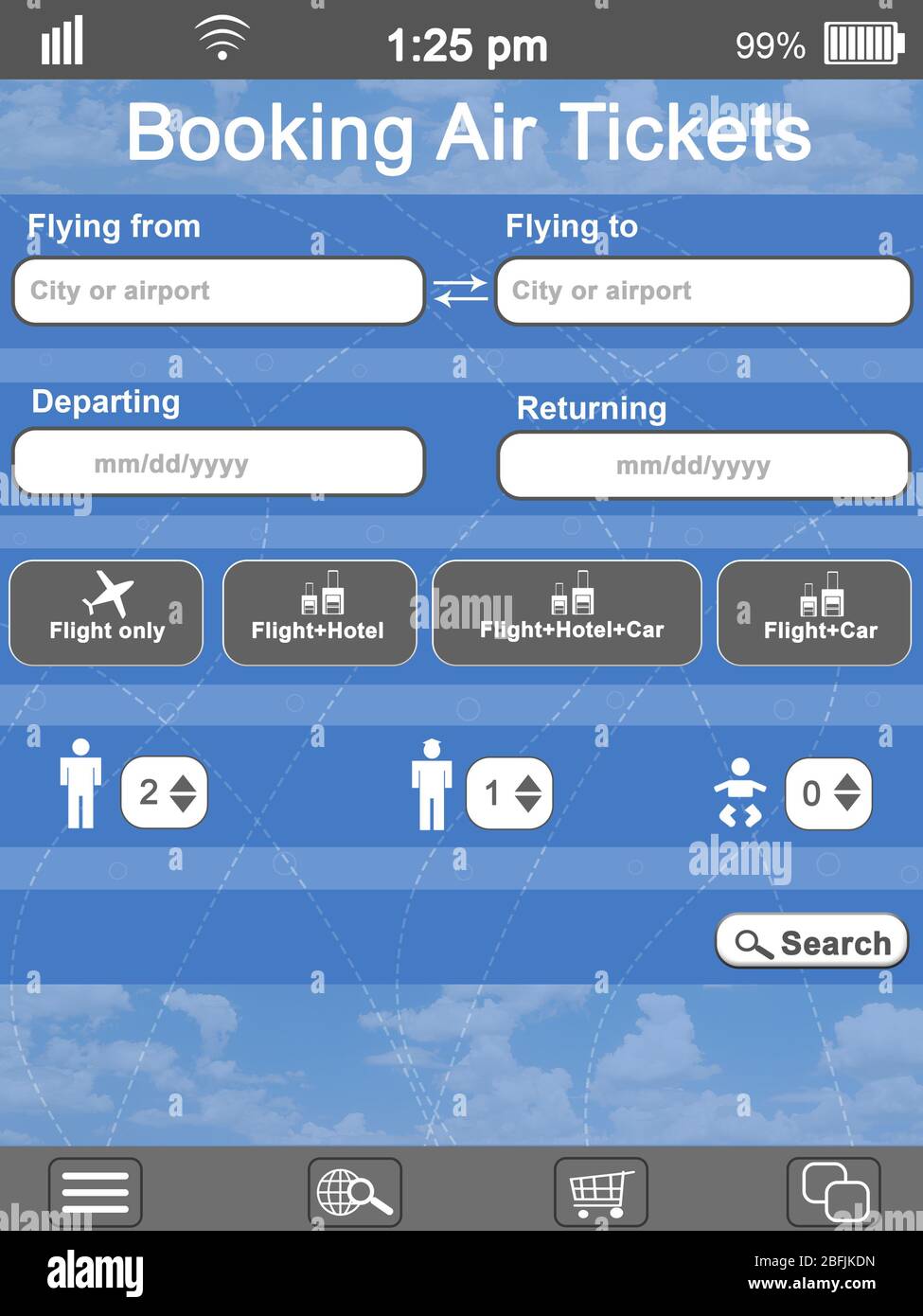 Touch screen flight monitor hi-res stock photography and images - Alamy