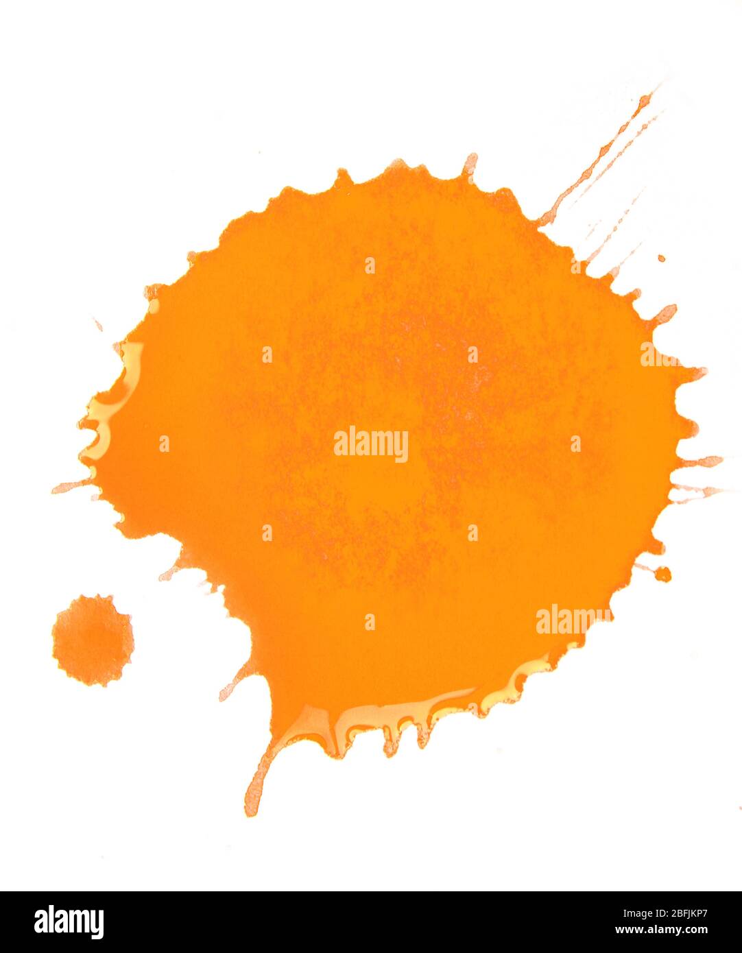 Orange paint splashes on Cut Out Stock Images & Pictures - Alamy