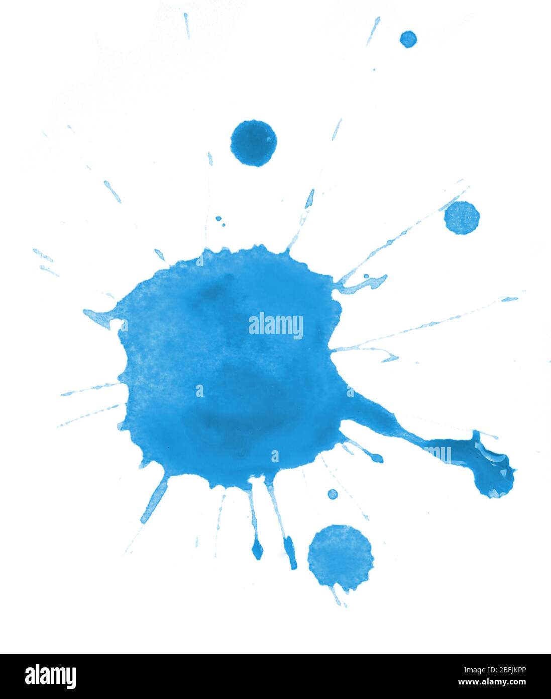 Messy blue paint spray Cut Out Stock Images & Pictures - Alamy