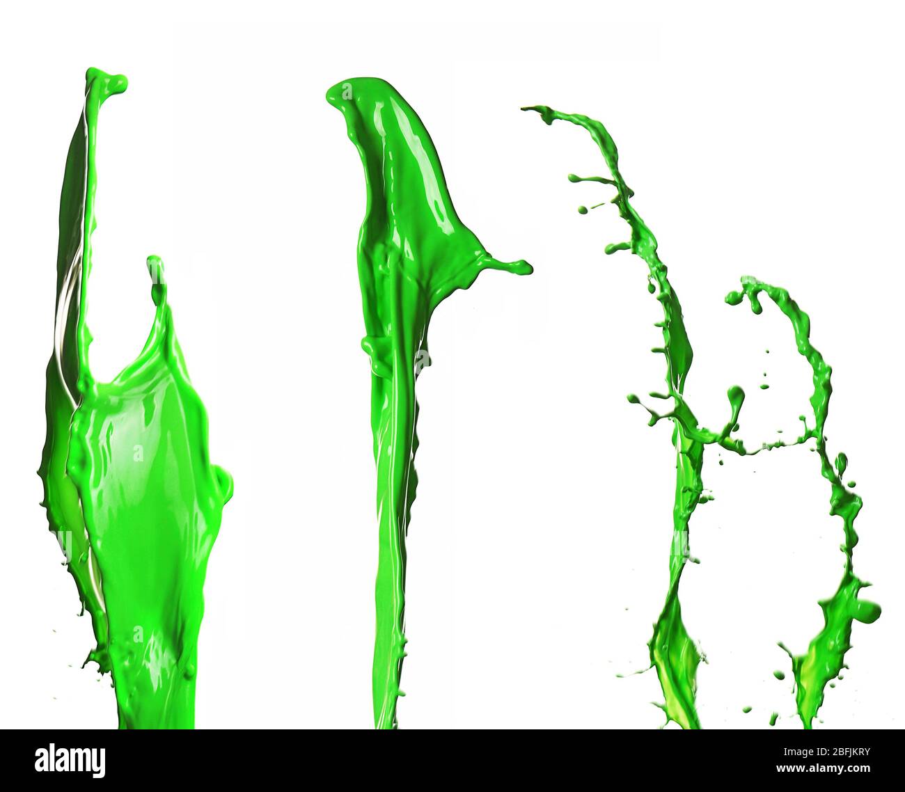 Paint splashes isolated on white Stock Photo - Alamy