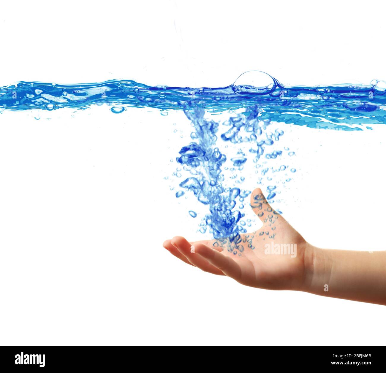 Child wave hand Cut Out Stock Images & Pictures - Alamy