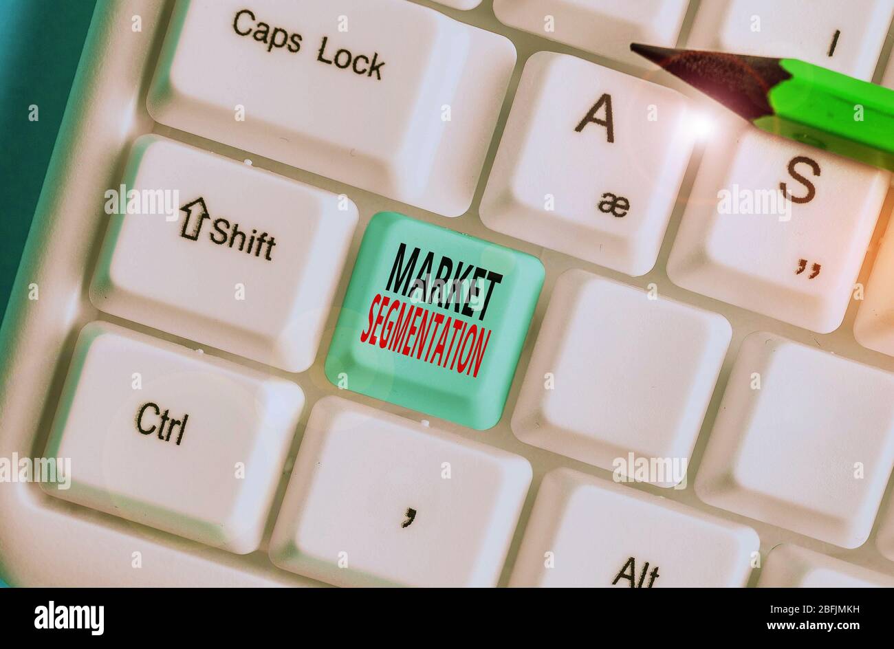 Handwriting text writing Market Segmentation. Conceptual photo dividing ...