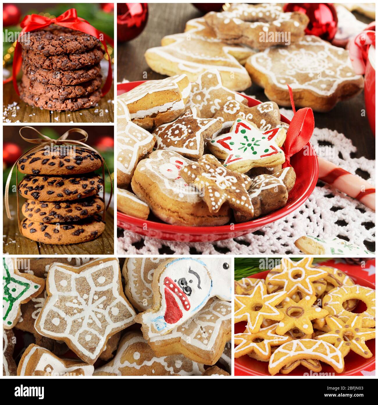 Christmas sweets collage Stock Photo - Alamy