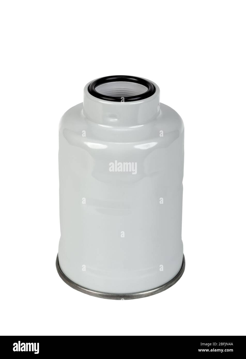 Car motor fuel filter closeup isolated on white background Stock Photo ...